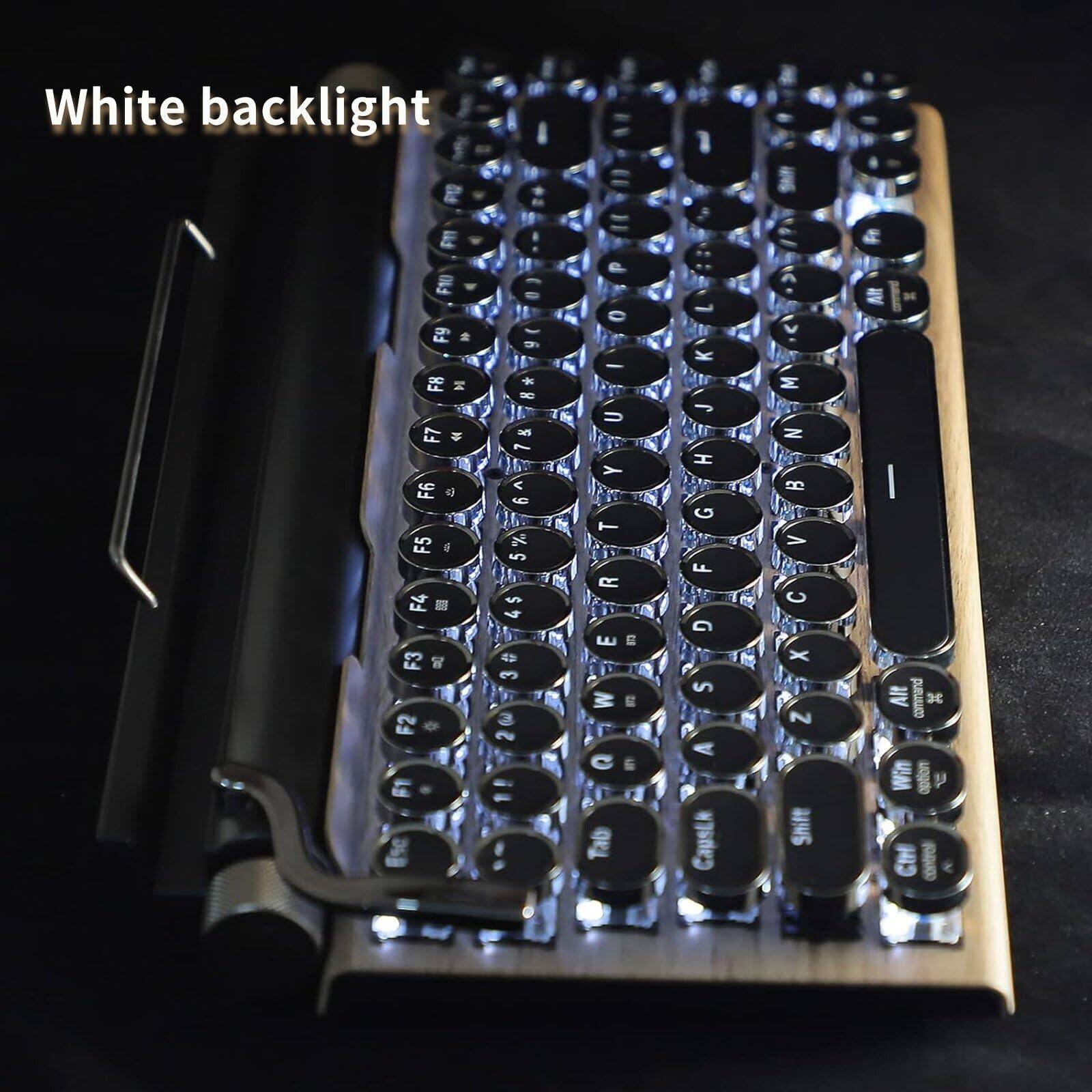 Stamp n Camp Typewriter style Retro Mechanical Led Backlight 83 Keys 5. ...