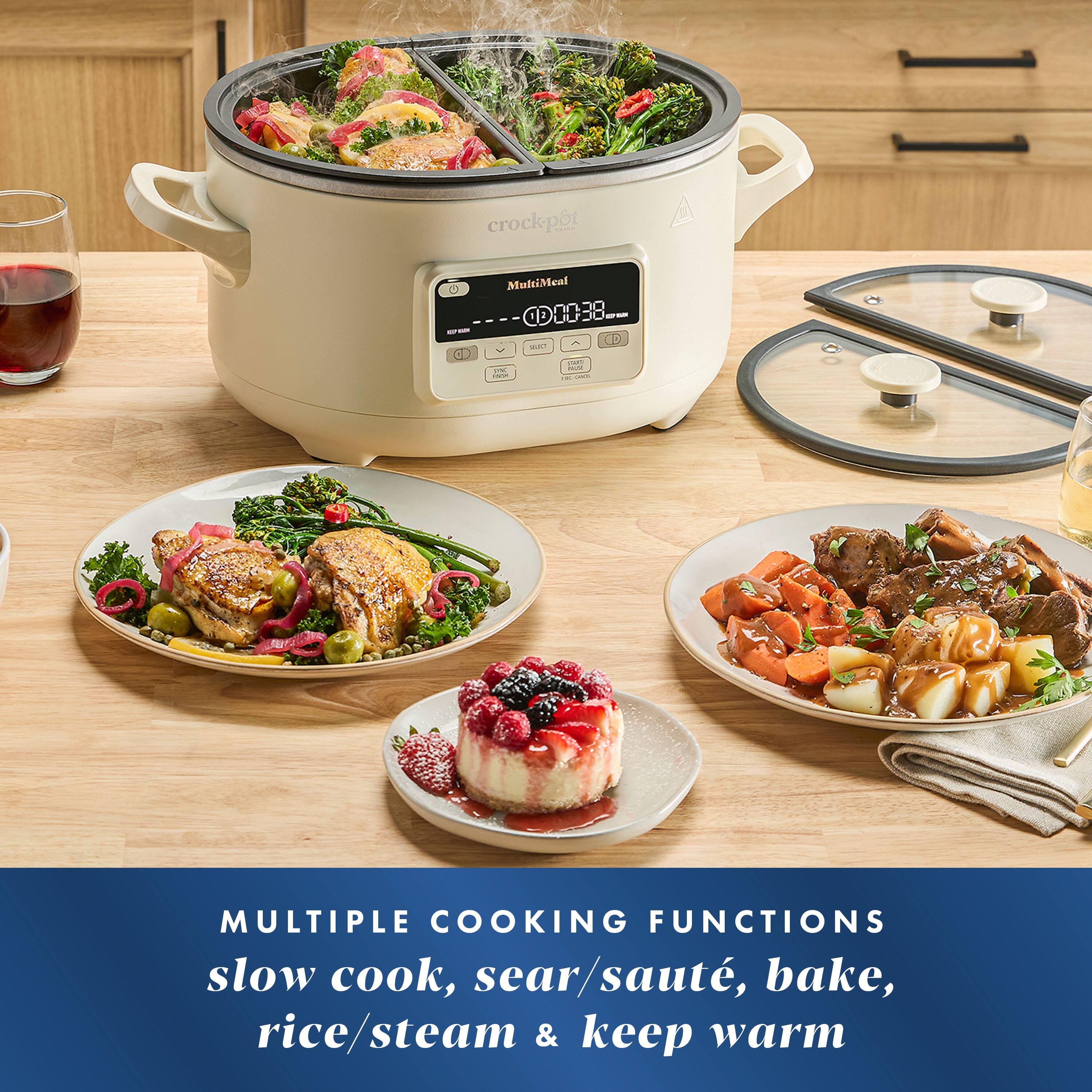 Crockpot MultiMeal Multicooker and Programmable Slow Cooker with Bake ...