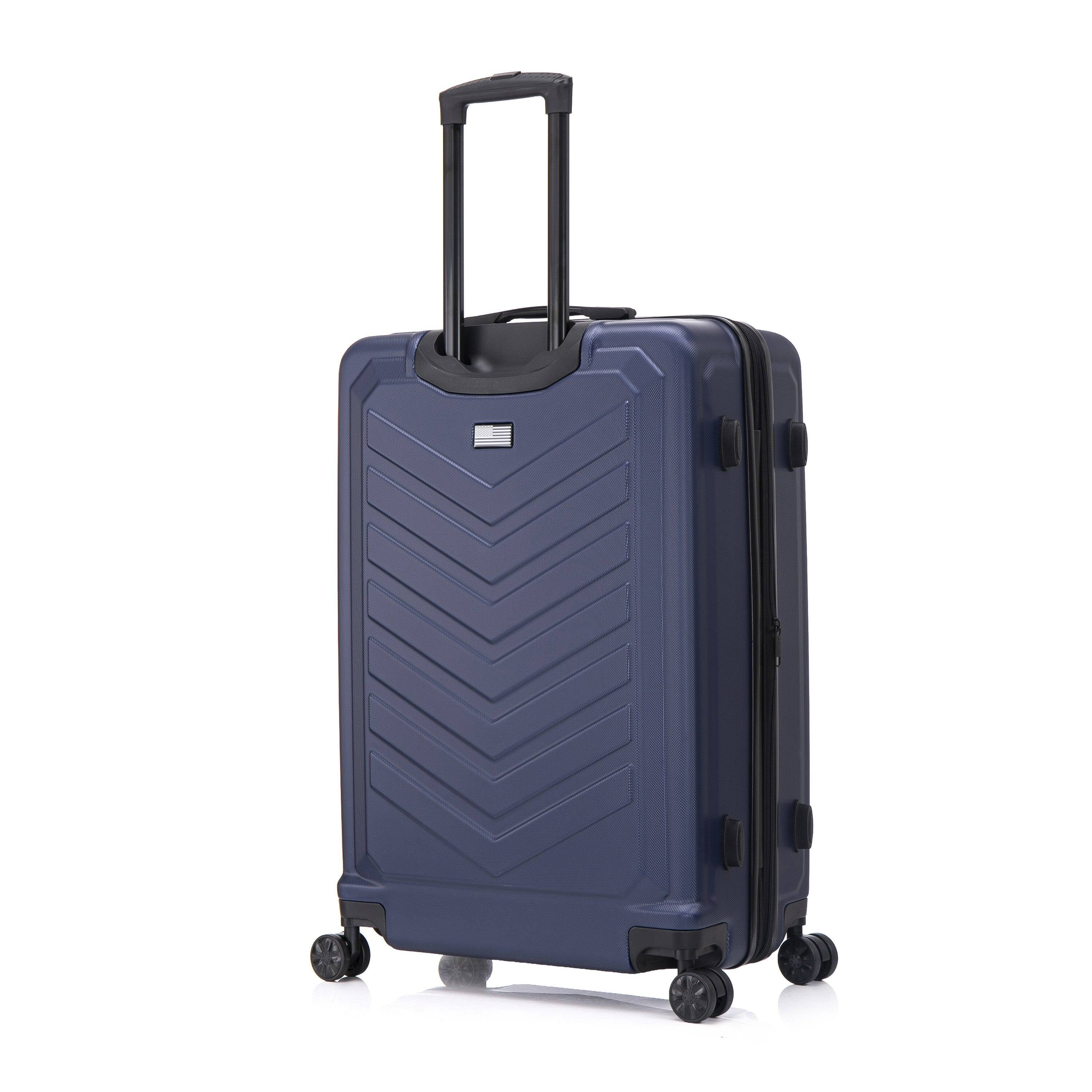 US Army FOX PRO 28'' Expandable Large Suitcase with TSA Lock NAVY BLUE ...