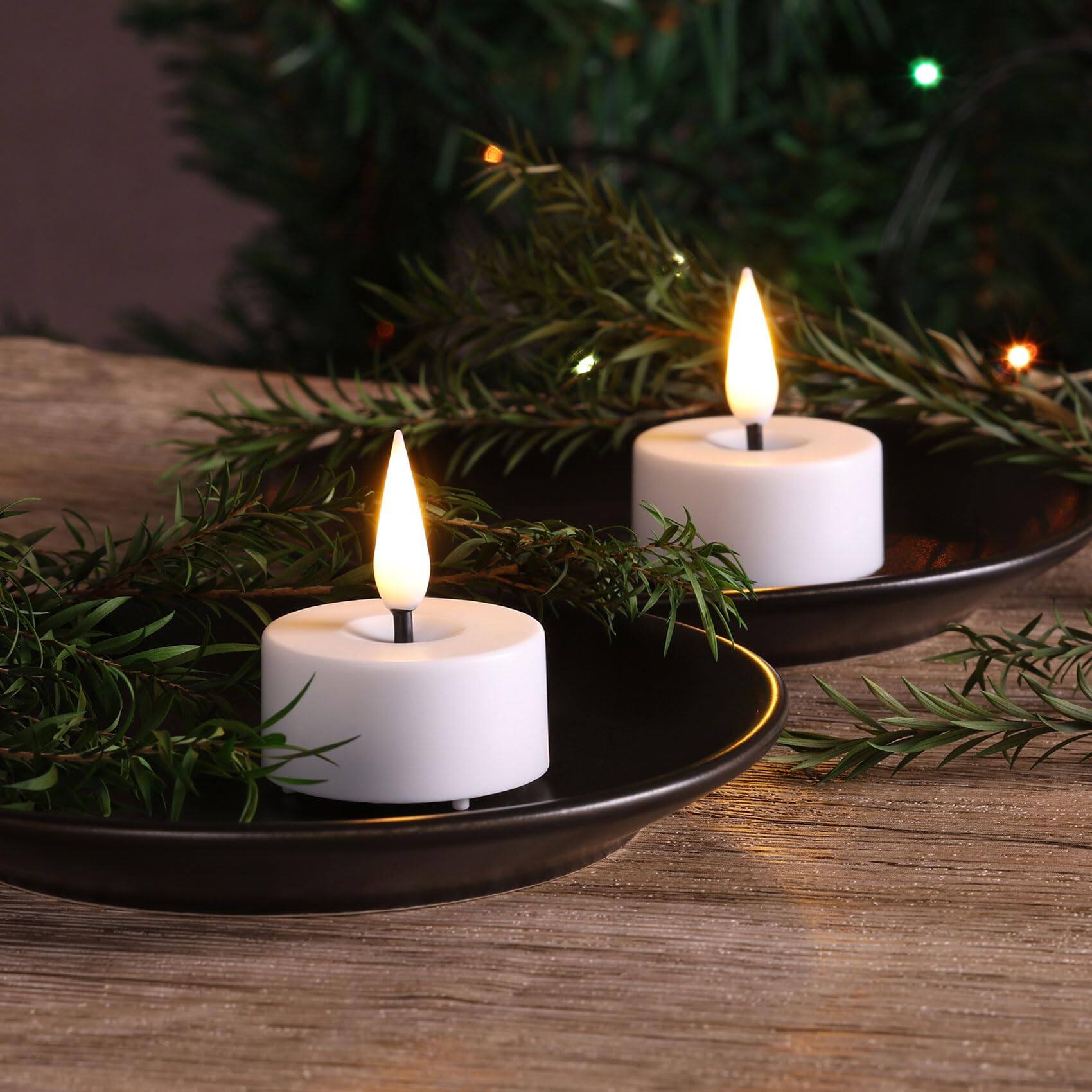 Paradigms Interiors Led Tealights With Remote Flickering Tea Lights ...