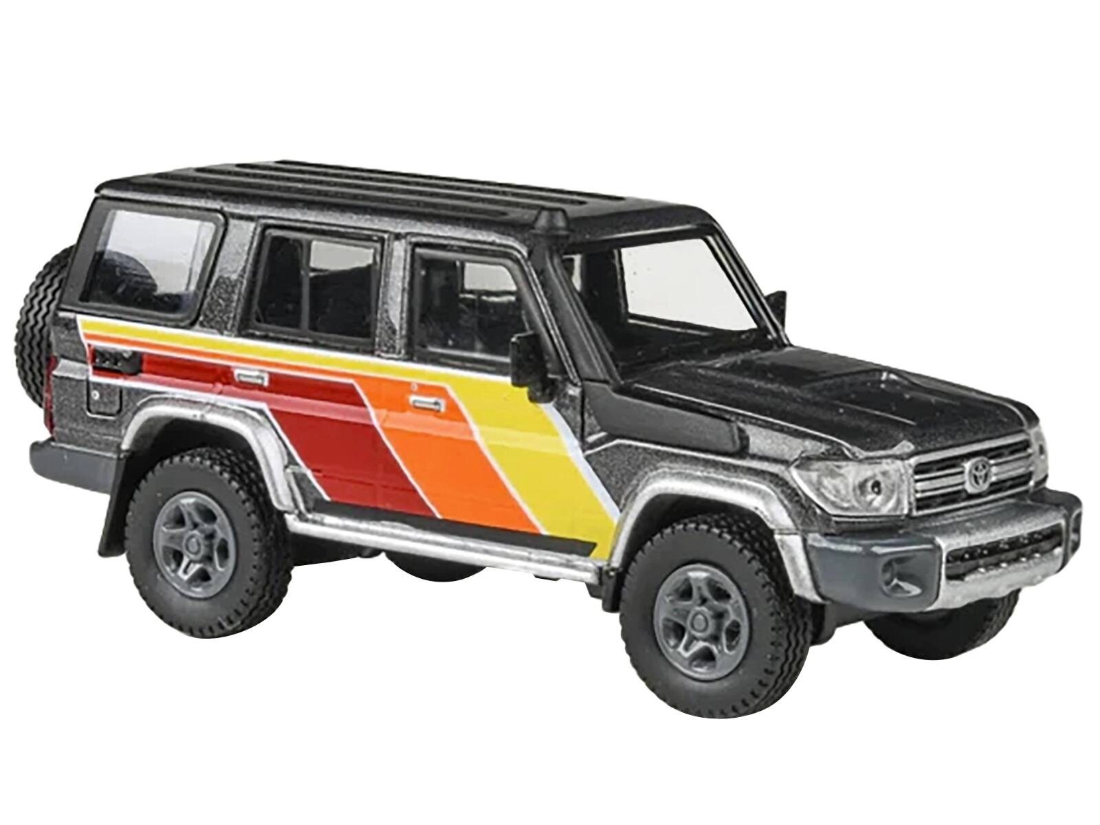 2014 Toyota Land Cruiser LC76 "TRD Livery" with Stripes 1/64 Diecast ...