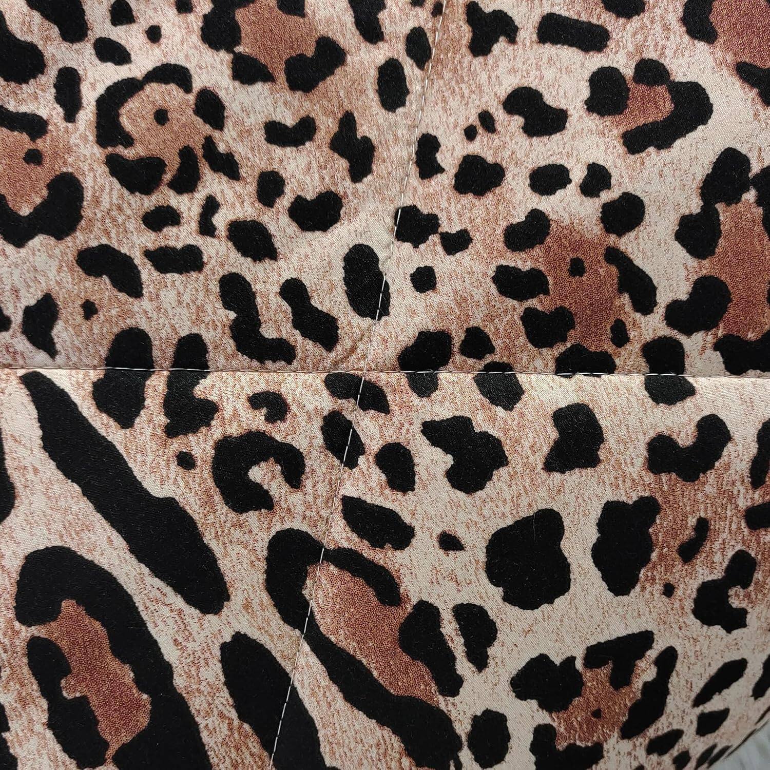 Dapper Styles Comforter Set Queen Soft Leopard Print Bedding For ...