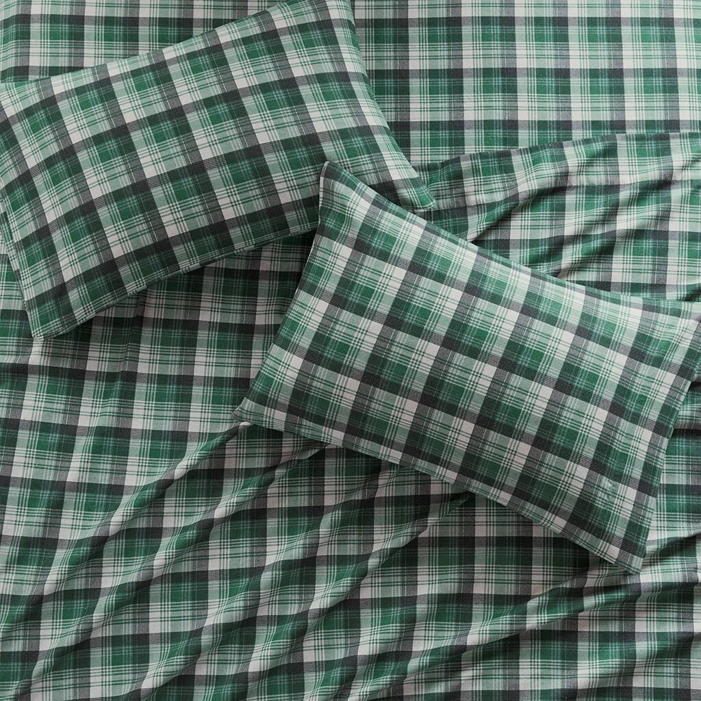 Gracie Mills Kayce Flannel Sheet Set Green Plaid 3004-02RW - Best Buy