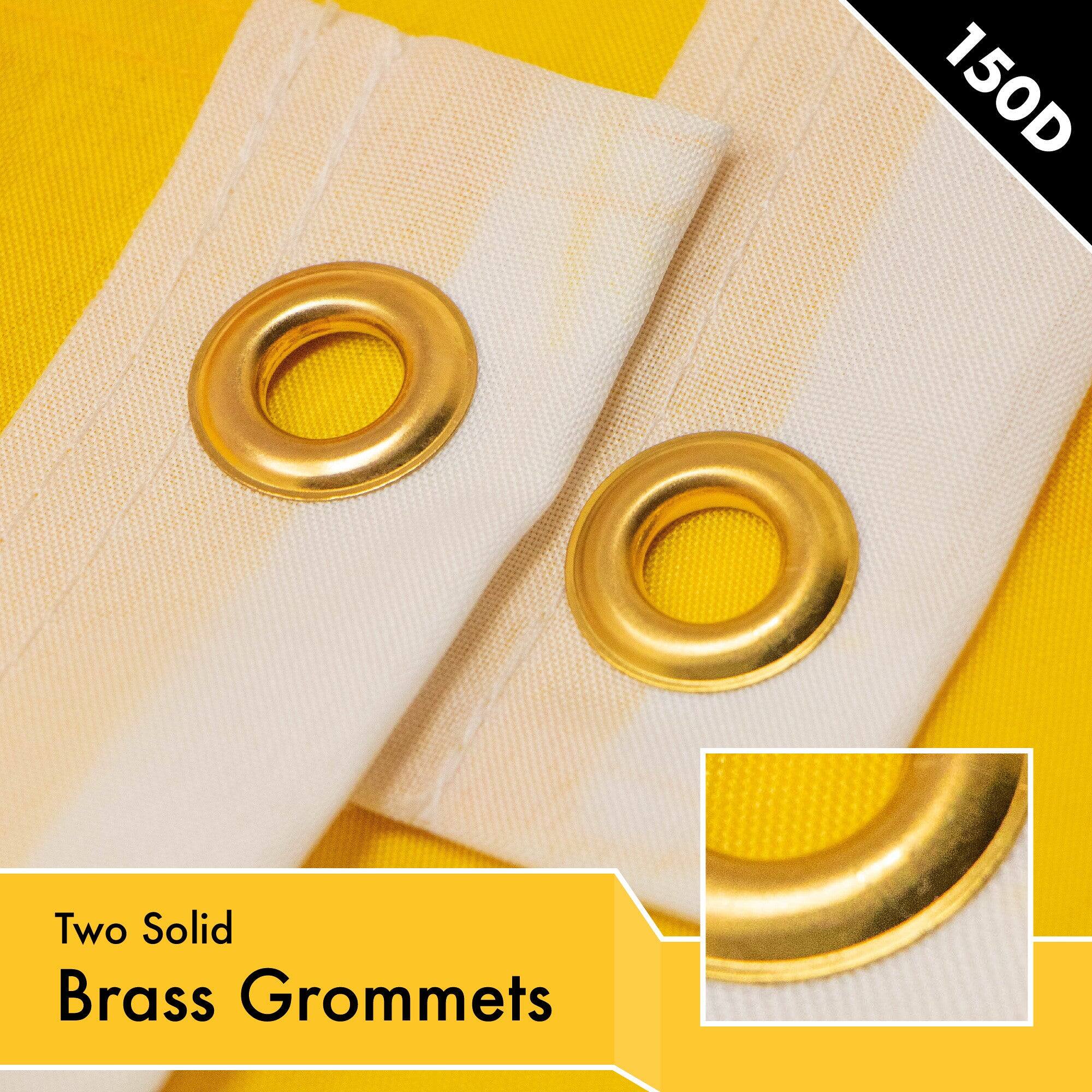 G128 LiteWeave Pro 150D Polyester Flag 2.5 x 4 ft Brass Grommets Indoor ...
