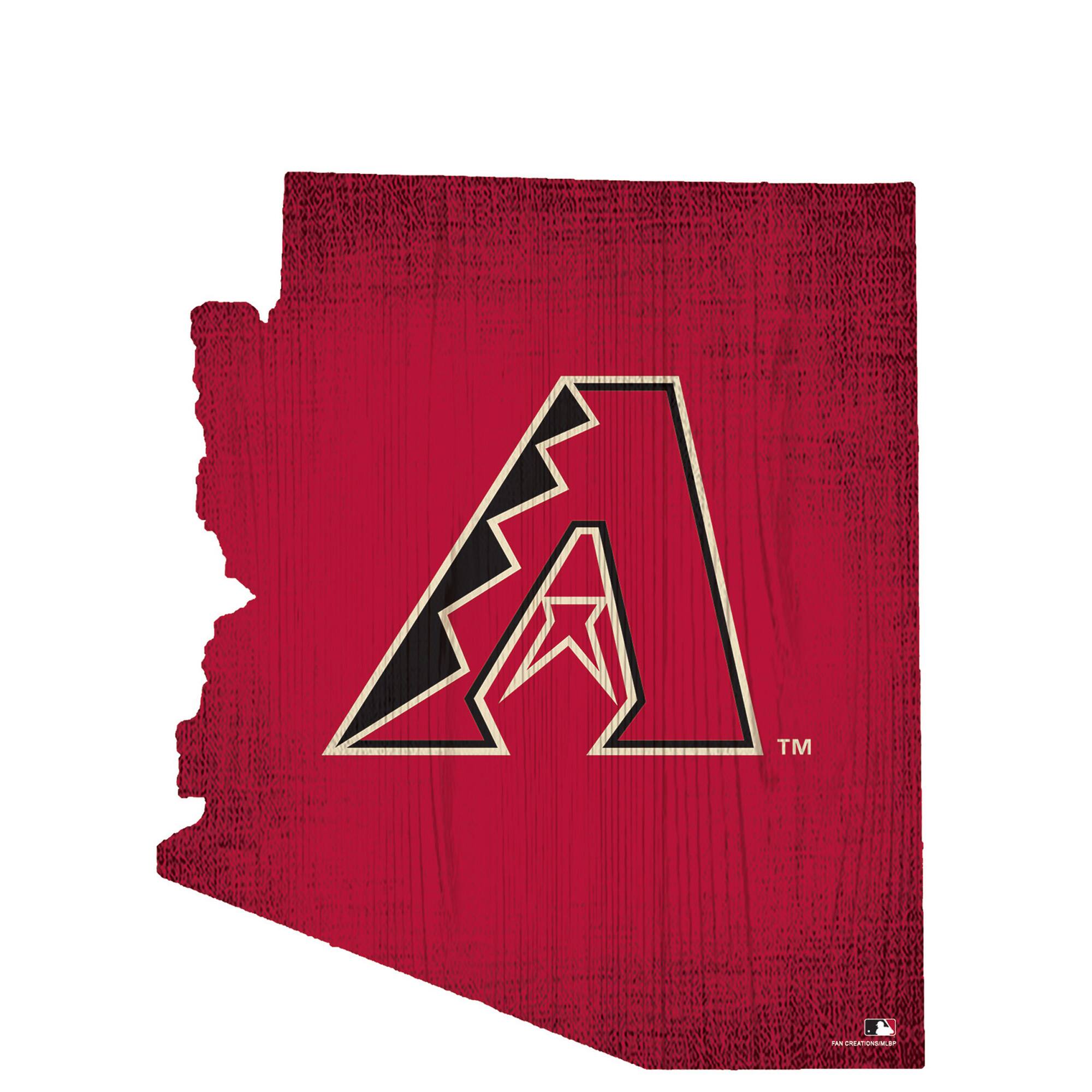 Fan Creations Arizona Diamondbacks 12" Logo State Sign Multicolor ...