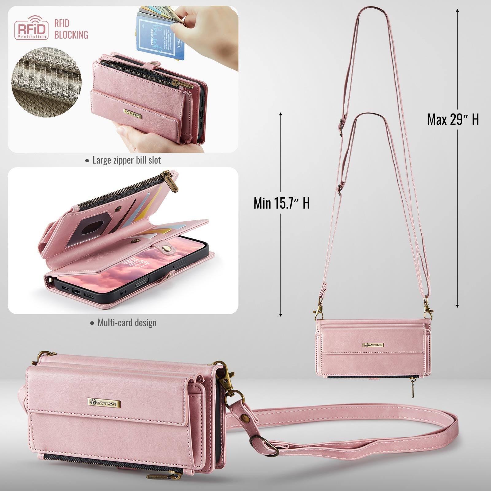 UUCOVER For Apple iPhone 18 Pro Max Crossbody Zipper Wallet Folio Case ...