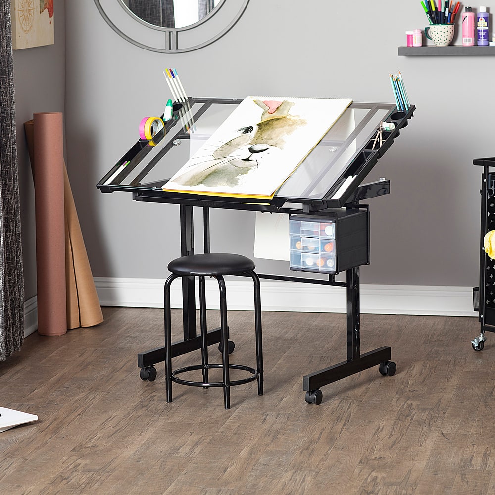 Best Buy: Studio Designs Vision Craft Center Black/Clear 10061