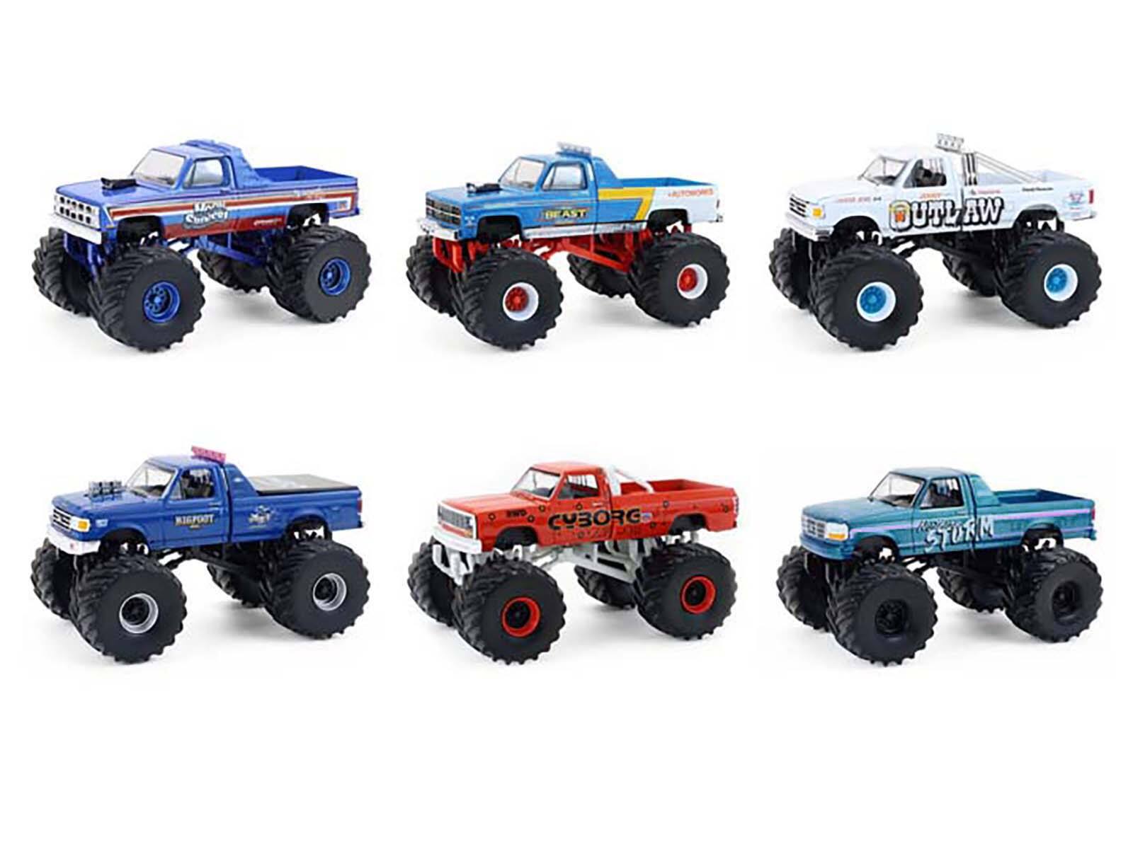 "Kings of Crunch" Series 16 Set of 6 Monster Trucks 1/64 Diecast Model ...