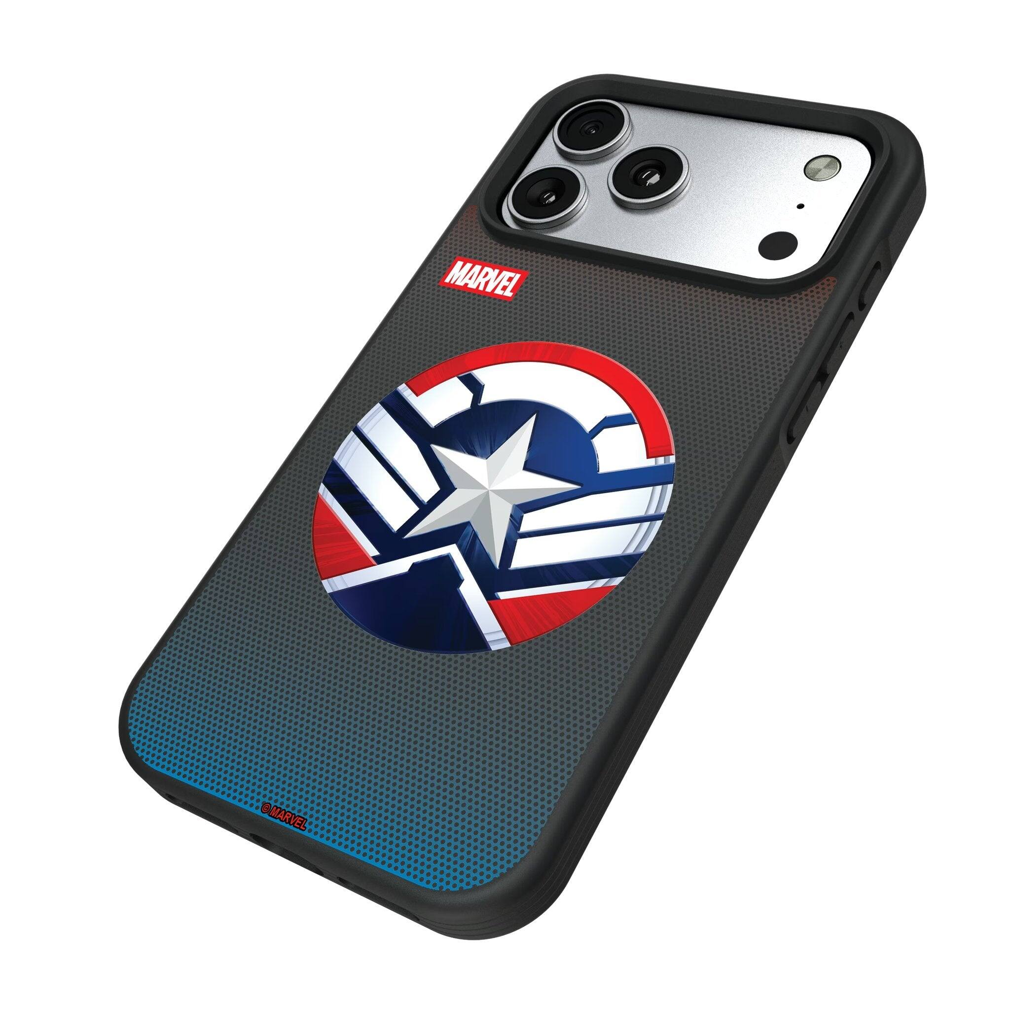 Keyscaper Marvel Grid Bump Phone Case Apple iPhone 17 Pro Sam Wilson ...