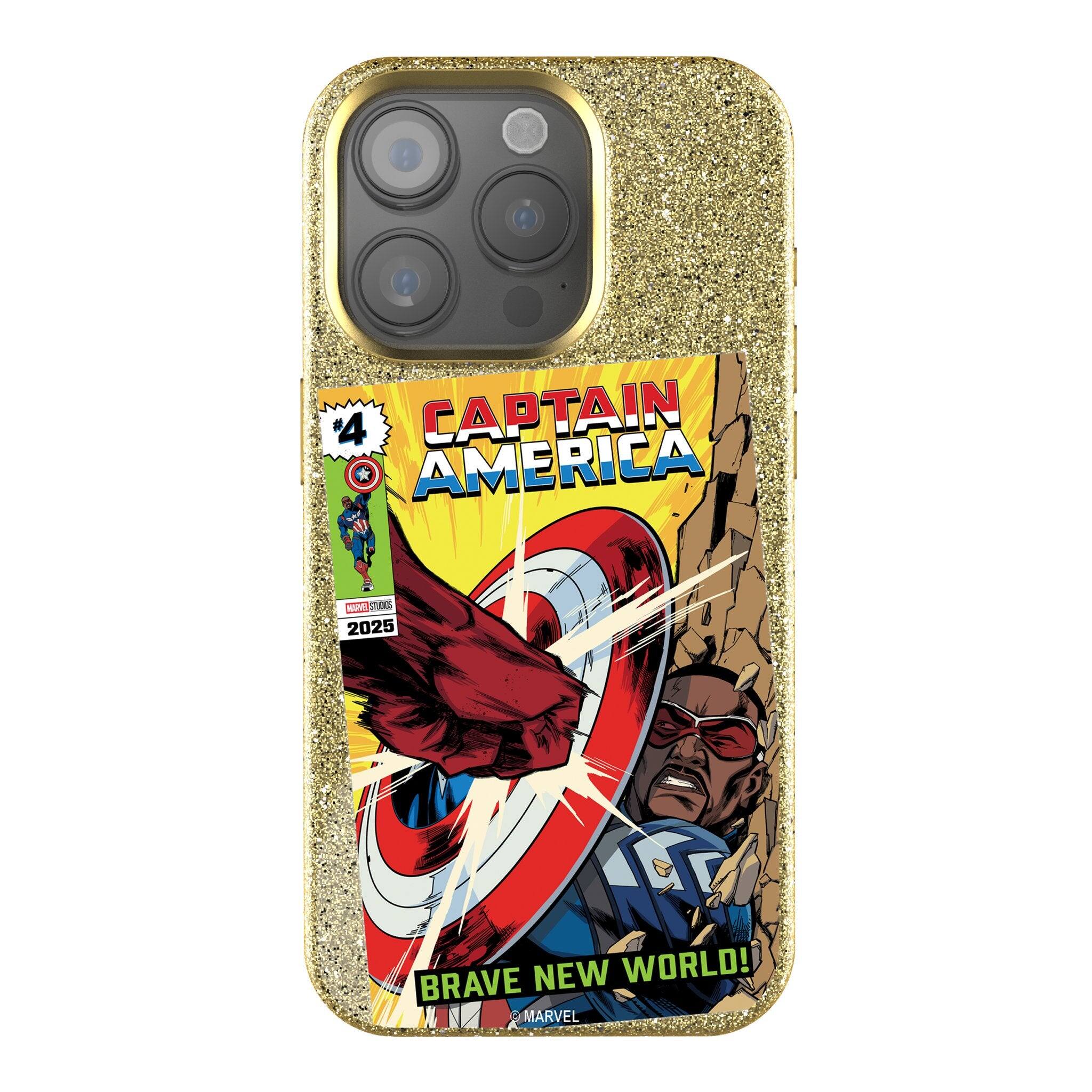 Keyscaper Marvel Classic Cover Gold Bling Phone Case Apple iPhone 16 ...