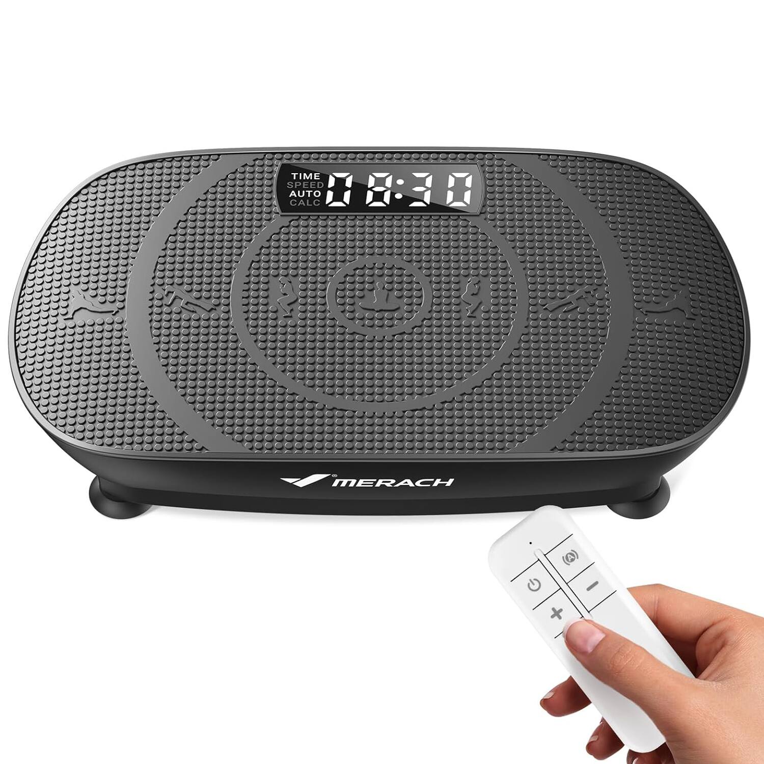 MERACH Slim Vibration Plate Quiet Compact Vibration Plateform Exercise ...