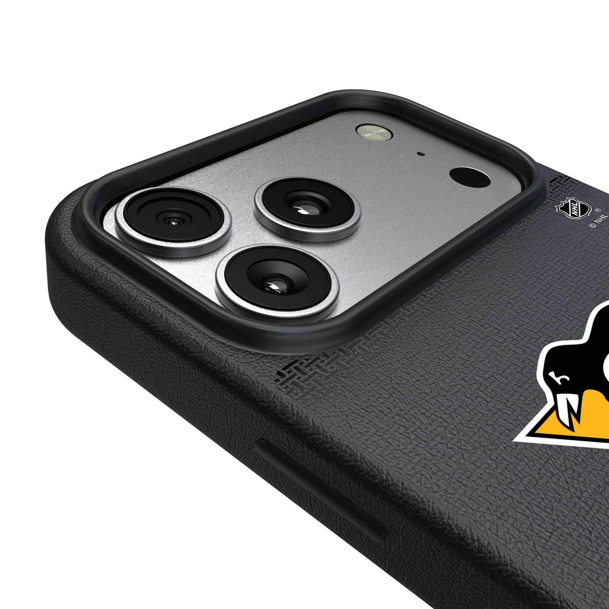 Alt View 2. Keyscaper - Pittsburgh Penguins Linen Logo iPhone Magnetic ...