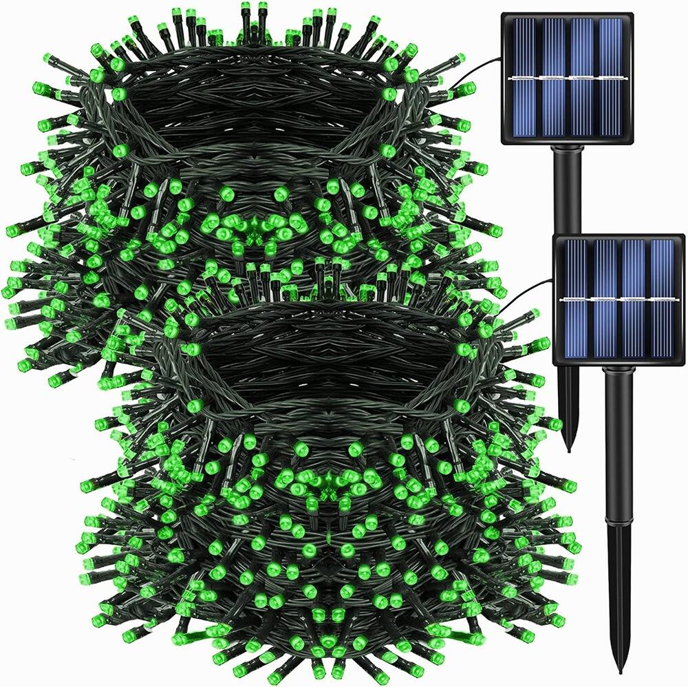 Christmas Schertz - Solar String Outdoor Lights - Green SSDFG12 - buy ...