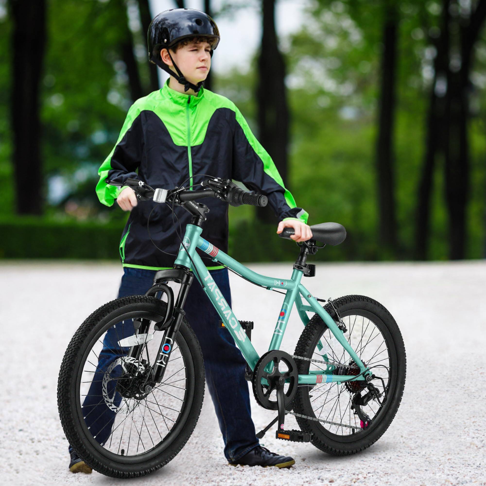 Glintex 20 Inch Kids Bike with 7 Speed Shimano Gear, Dual Brakes, Front ...
