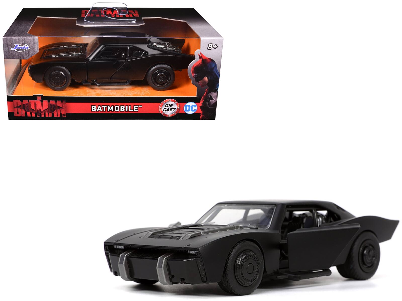 Batmobile Black "The Batman" (2022) Movie "Hollywood Rides" Series 1/32 ...
