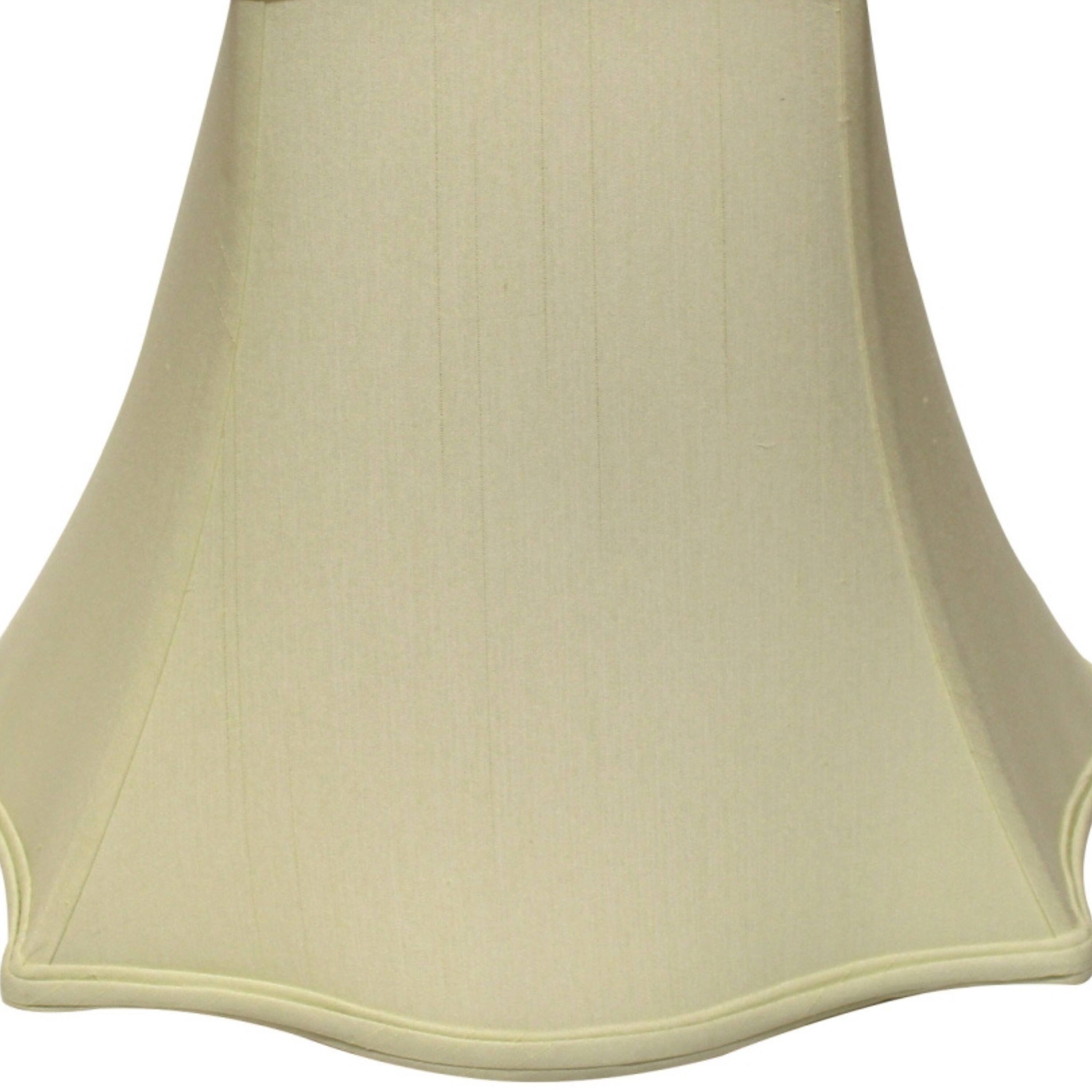 APRILSOUL Fancy Square Softback Lampshade Washer Fitter Egg Natural ...