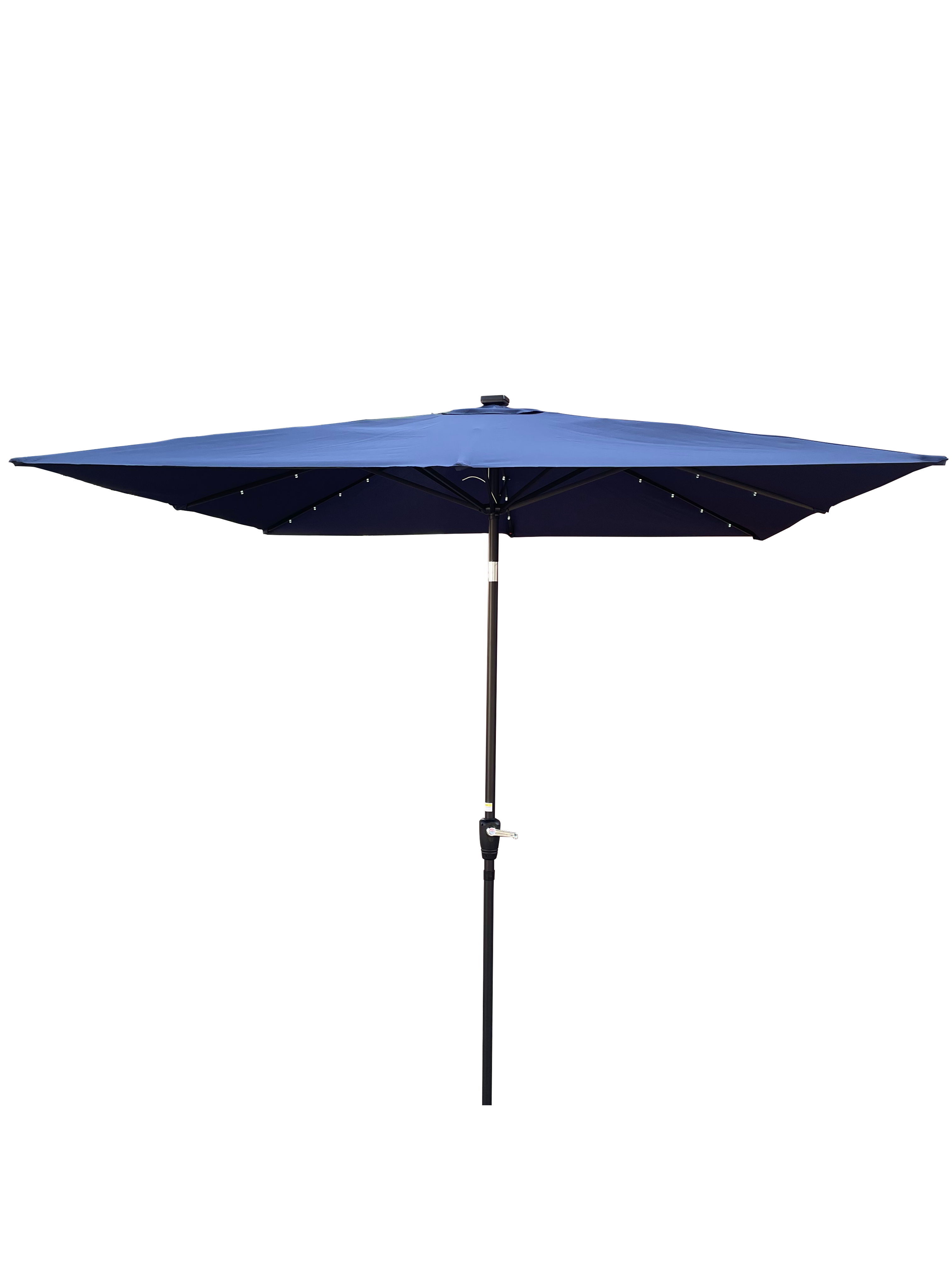 Loheer 8.2Ft Square Patio Umbrella Solar Lighted Deck Sun Shade with ...