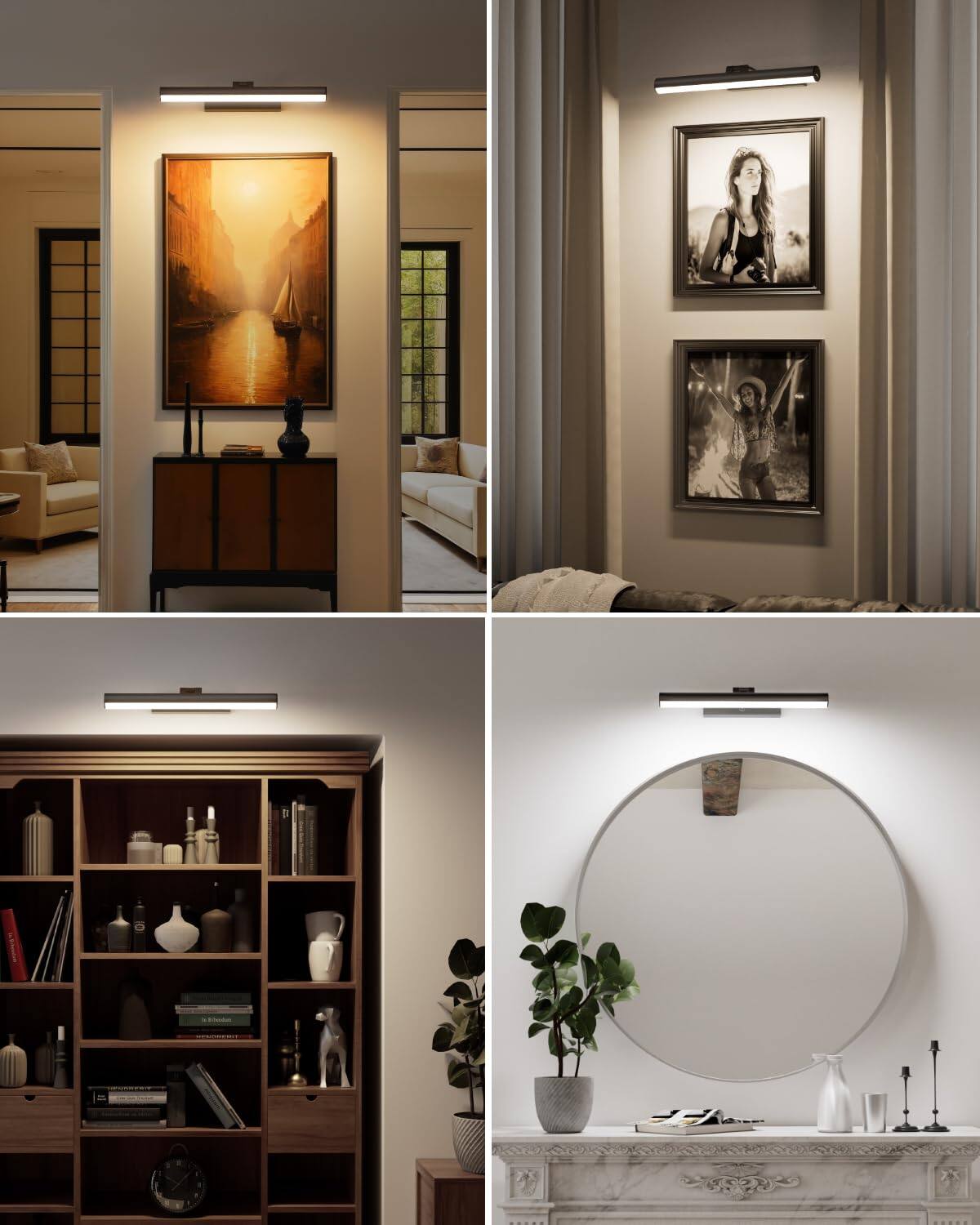 Empire DigiLabs Picture Lights For Wall Operated With Remote 3 Color ...