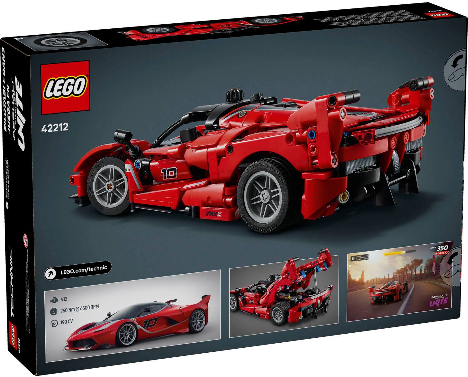 LEGO Technic Ferrari FXX K Kids Toy Car 42212 6526831 - Best Buy