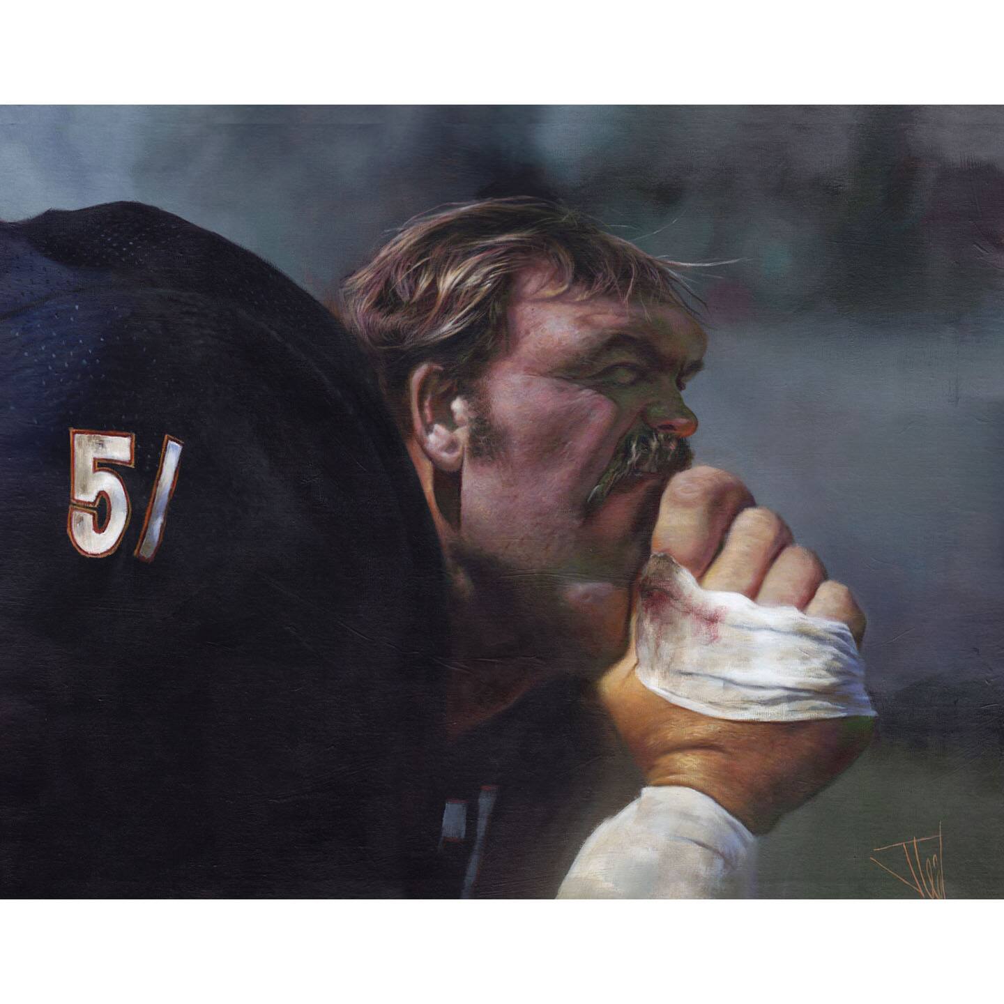 Deacon Jones Foundation Chicago Bears "Area 51" Fine Art Canvas Print ...