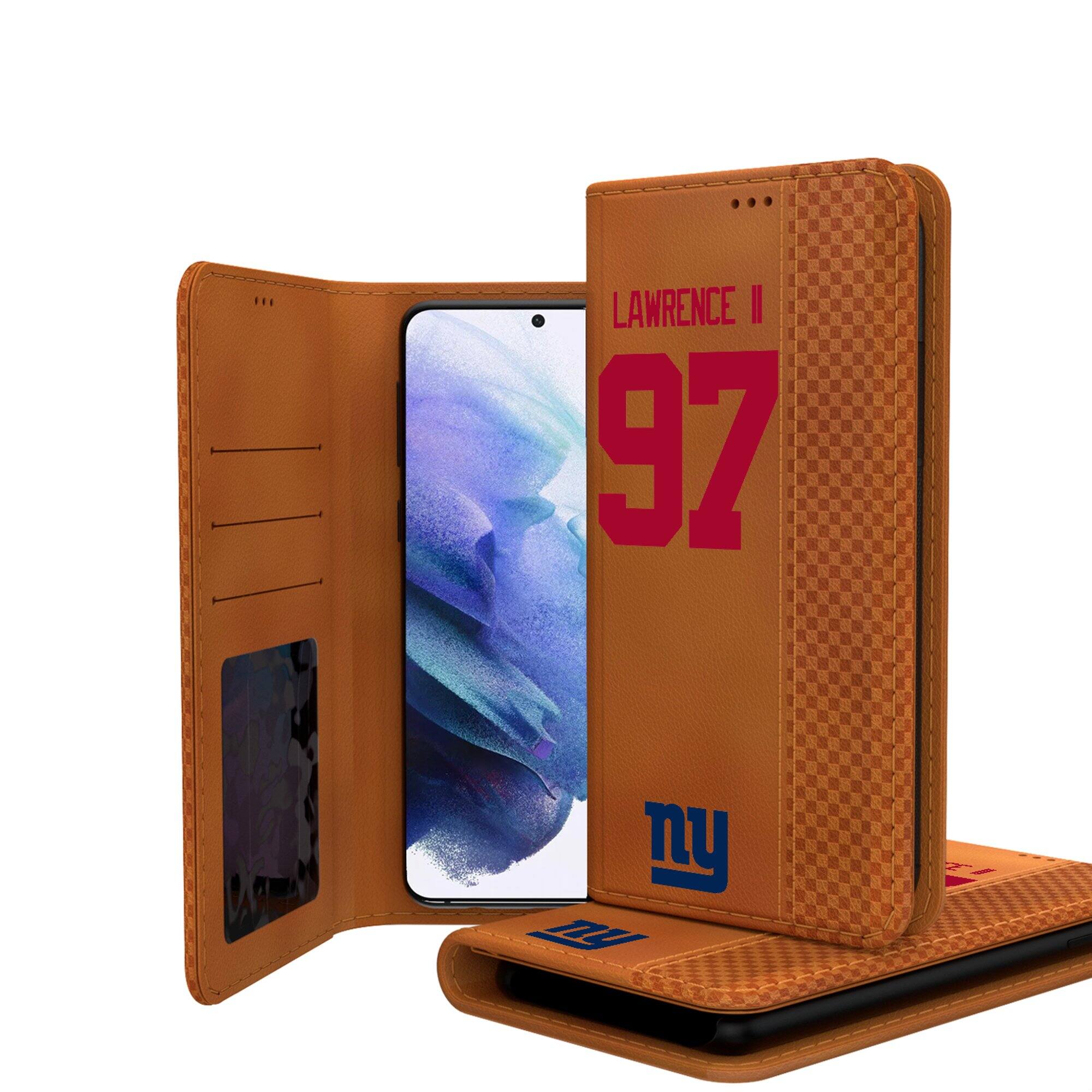 Keyscaper NFL Dexter Lawrence II New York Giants Galaxy Folio Case S25 ...