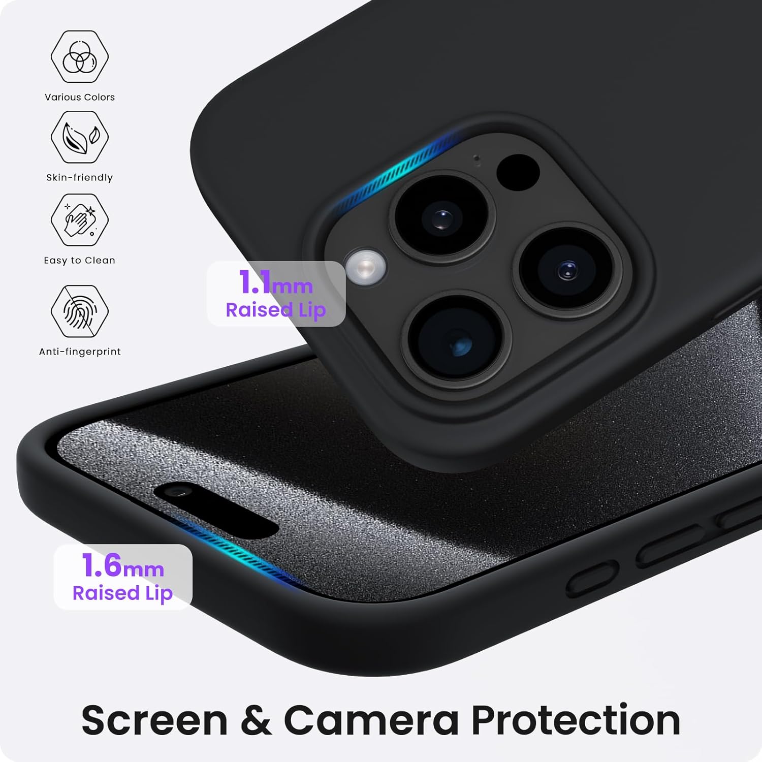 Ornarto Magnetic Case for iPhone 15 Pro Max 6.7", Liquid Silicone ...