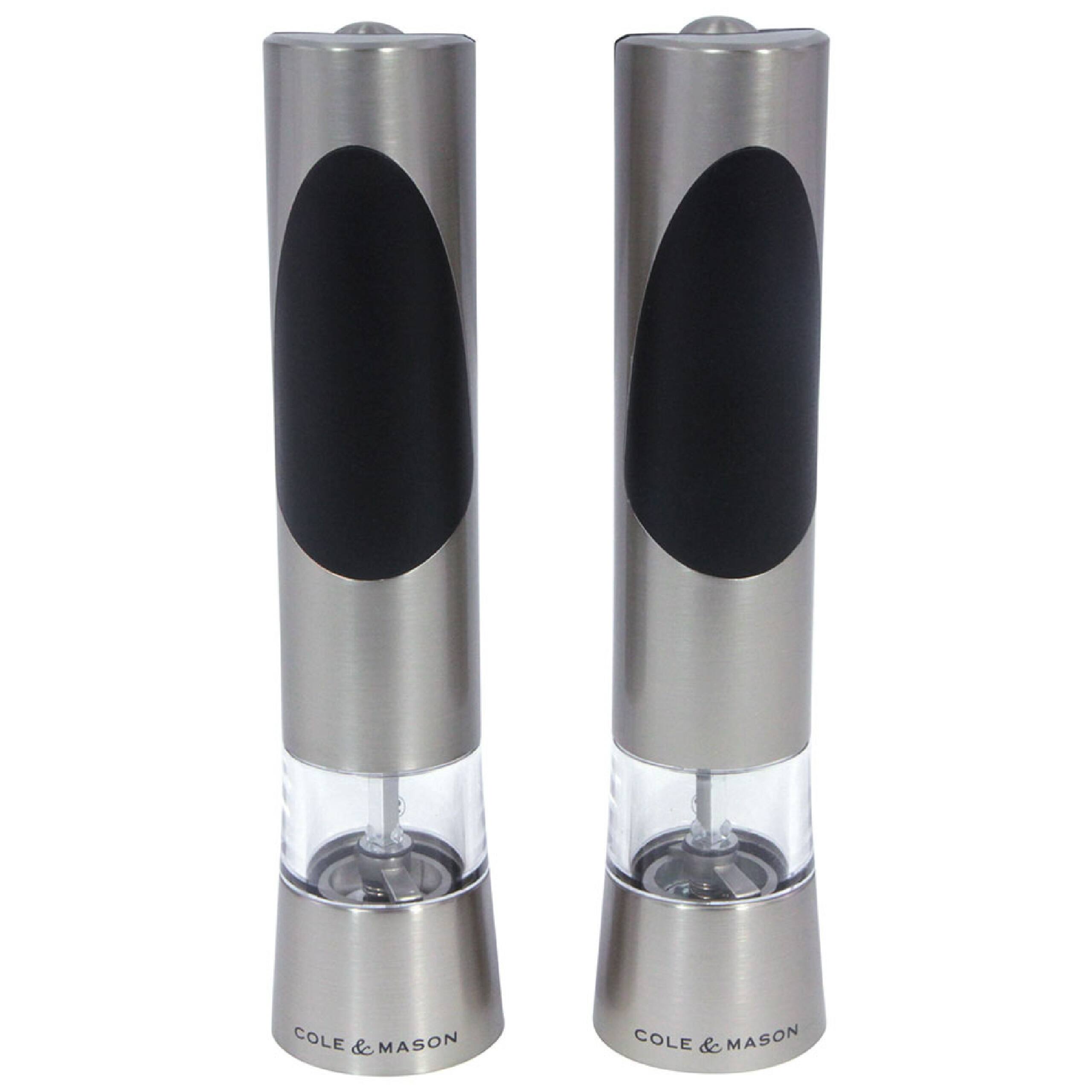 Cole & Mason Richmond Electric Salt & Pepper Mill Gift Set – One Touch ...