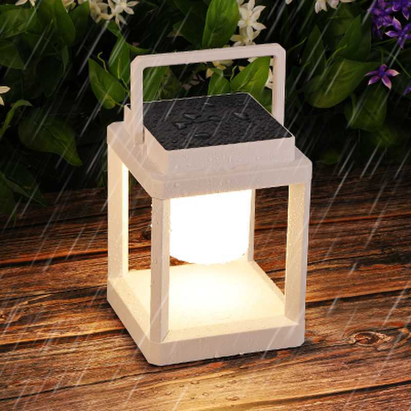 Auledio Solar Lantern Outdoor, Warm Light, Waterproof Portable LED for ...