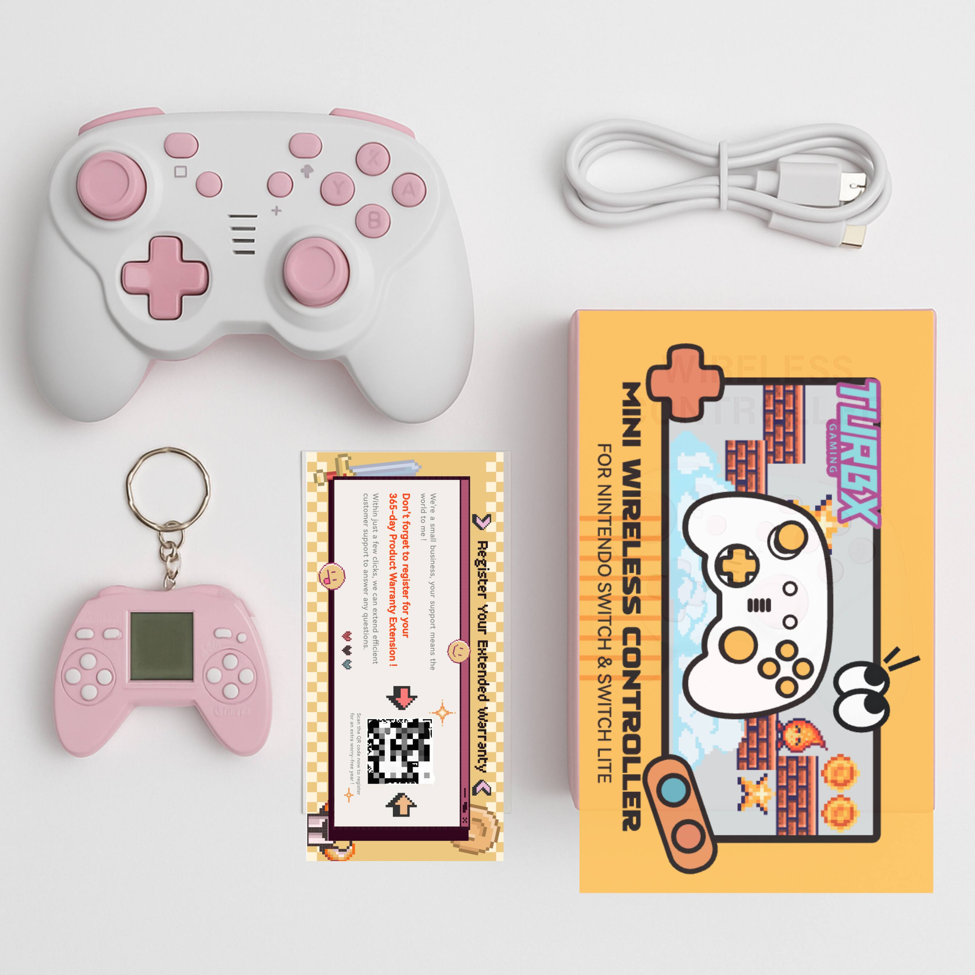 turbX Mini Mate Pro 2.0 Wireless Ergonomic Gaming Controller for ...