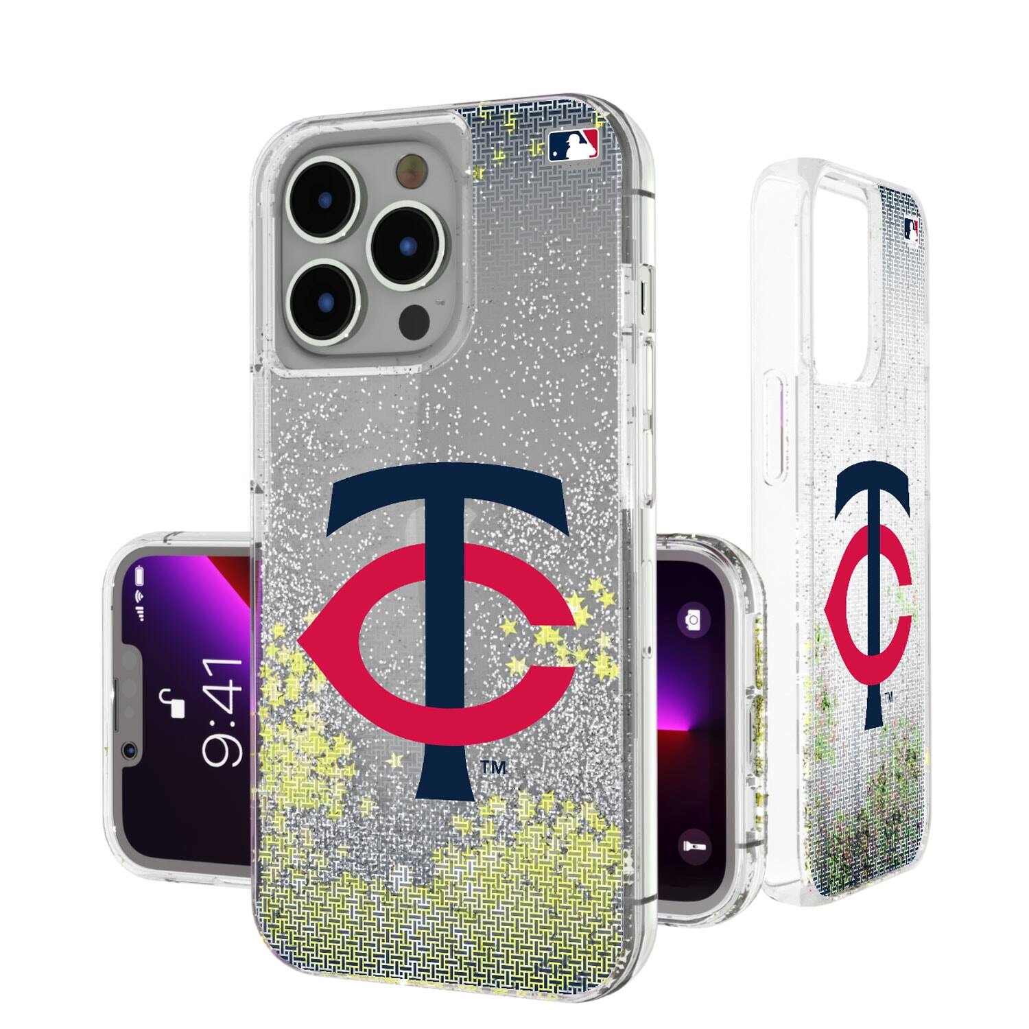 Keyscaper MLB Minnesota Twins Linen Logo iPhone Glitter Case 15 Pro ...