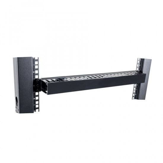 RackSolutions 1U Horizontal Plastic Cable Duct with Cover, 2.5" Deep ...