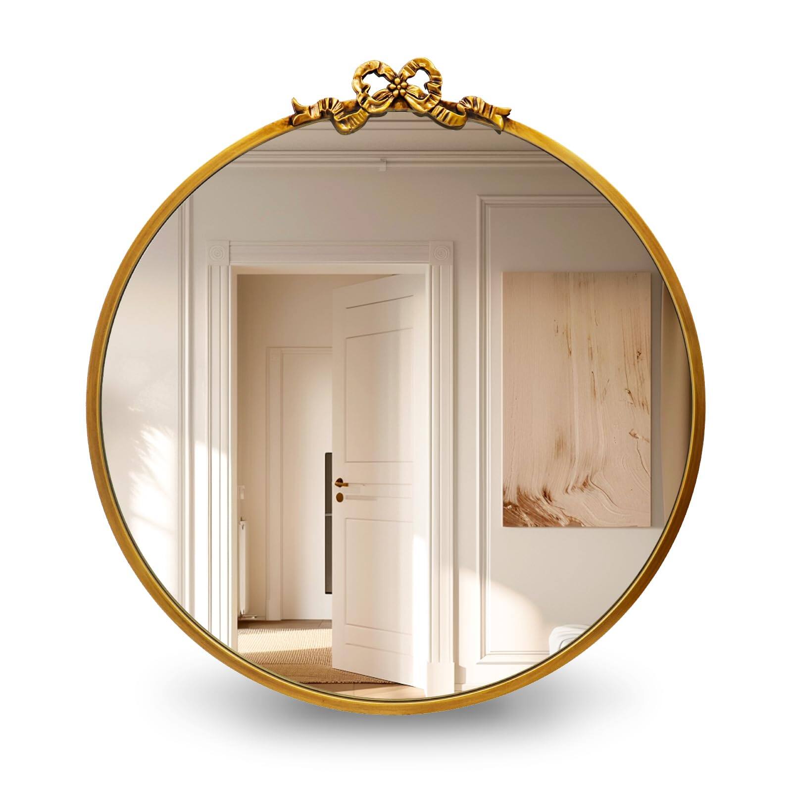 Dapper Styles Vintage Round Wall Mirror Bathroom Vanity Mirrors ...