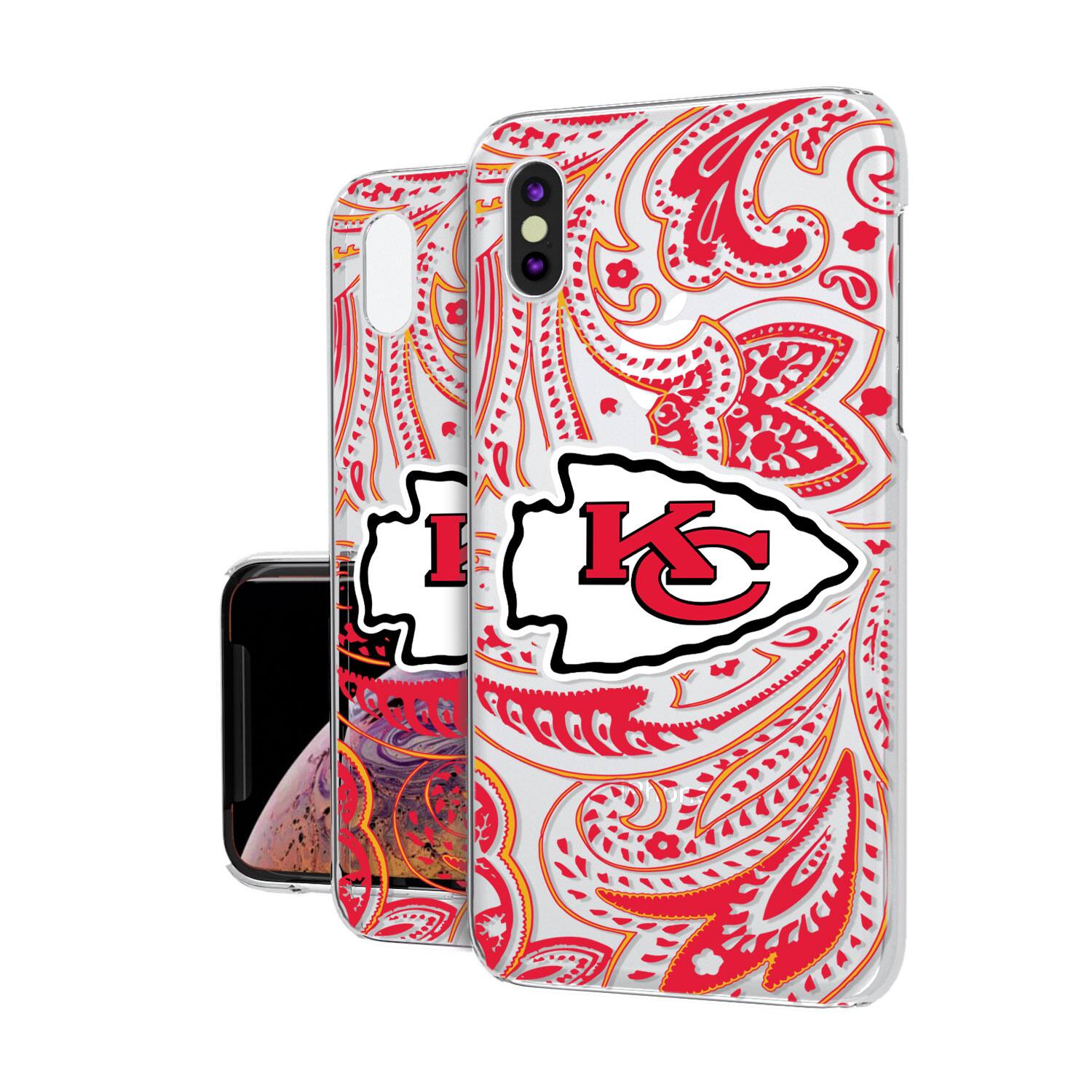 Keyscaper NFL Kansas City Chiefs iPhone Clear Paisley Design Case 15 ...