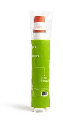 Perk Paper Hot Cup, 16 Oz., 50/Pack White/Orange PK54368 - Best Buy