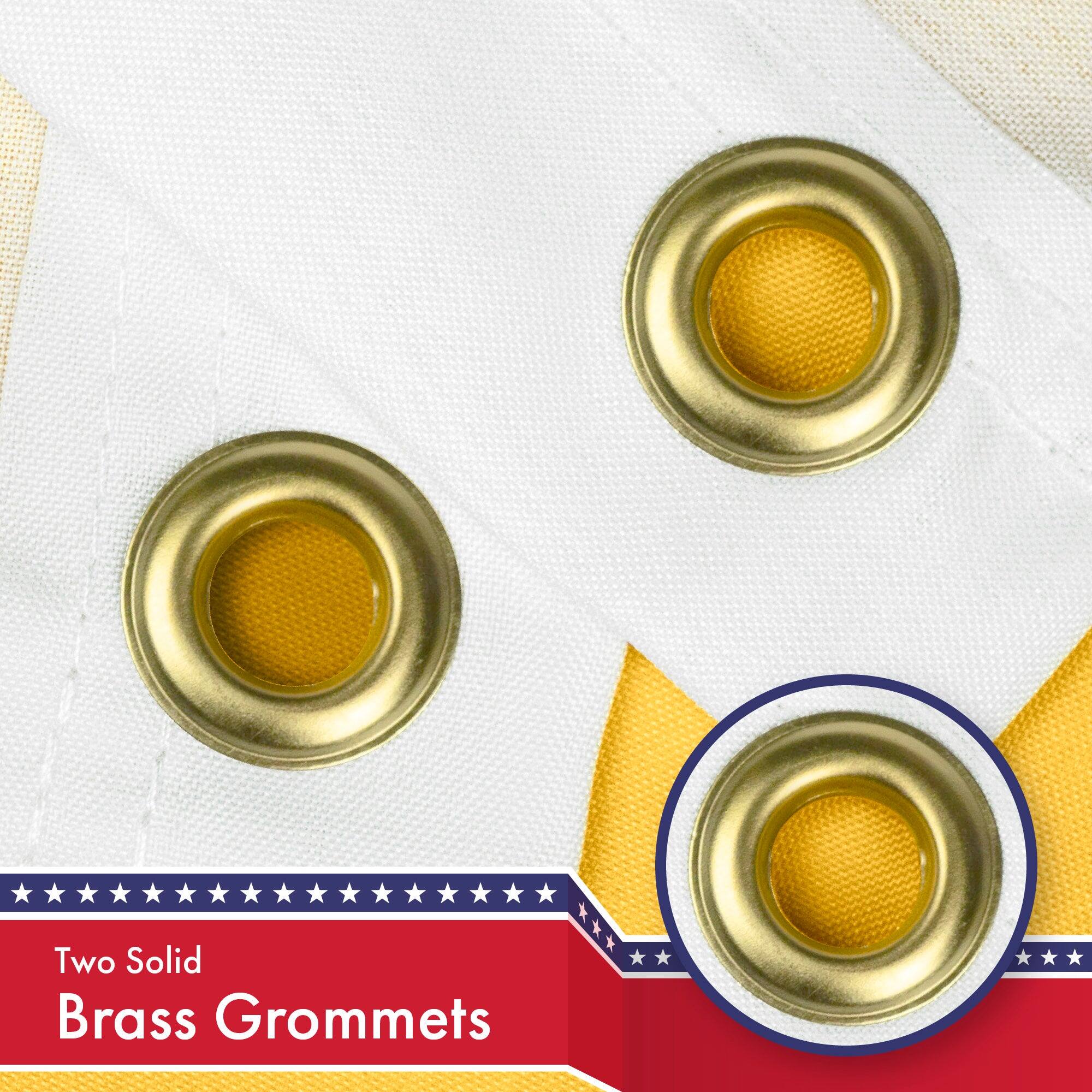 G128 Virgin Islands Flag, 3 x 5 ft 150D Polyester, Brass Grommets ...