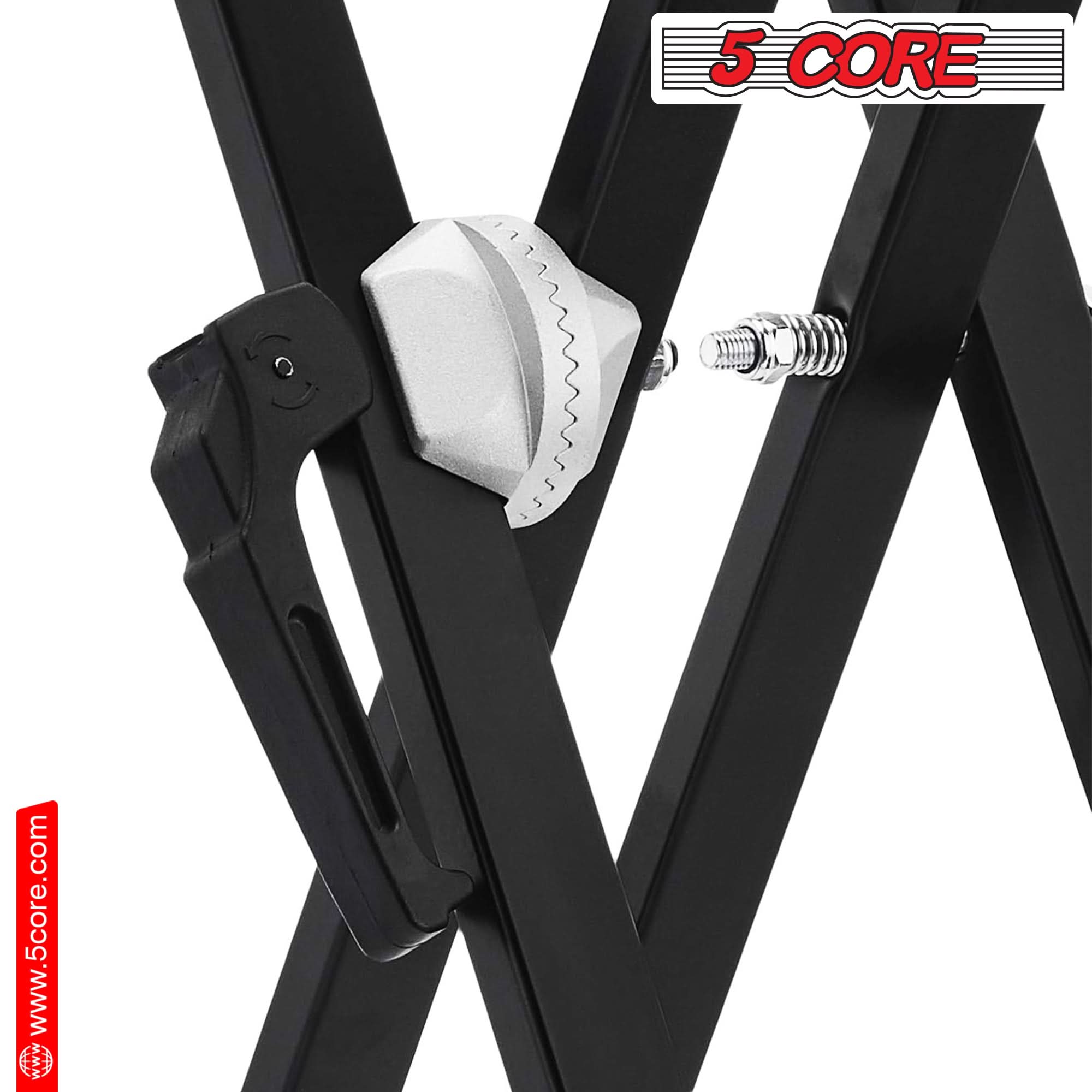 5 CORE Keyboard Stand Dual X Shape Gear Adjustable Foldable Portable ...