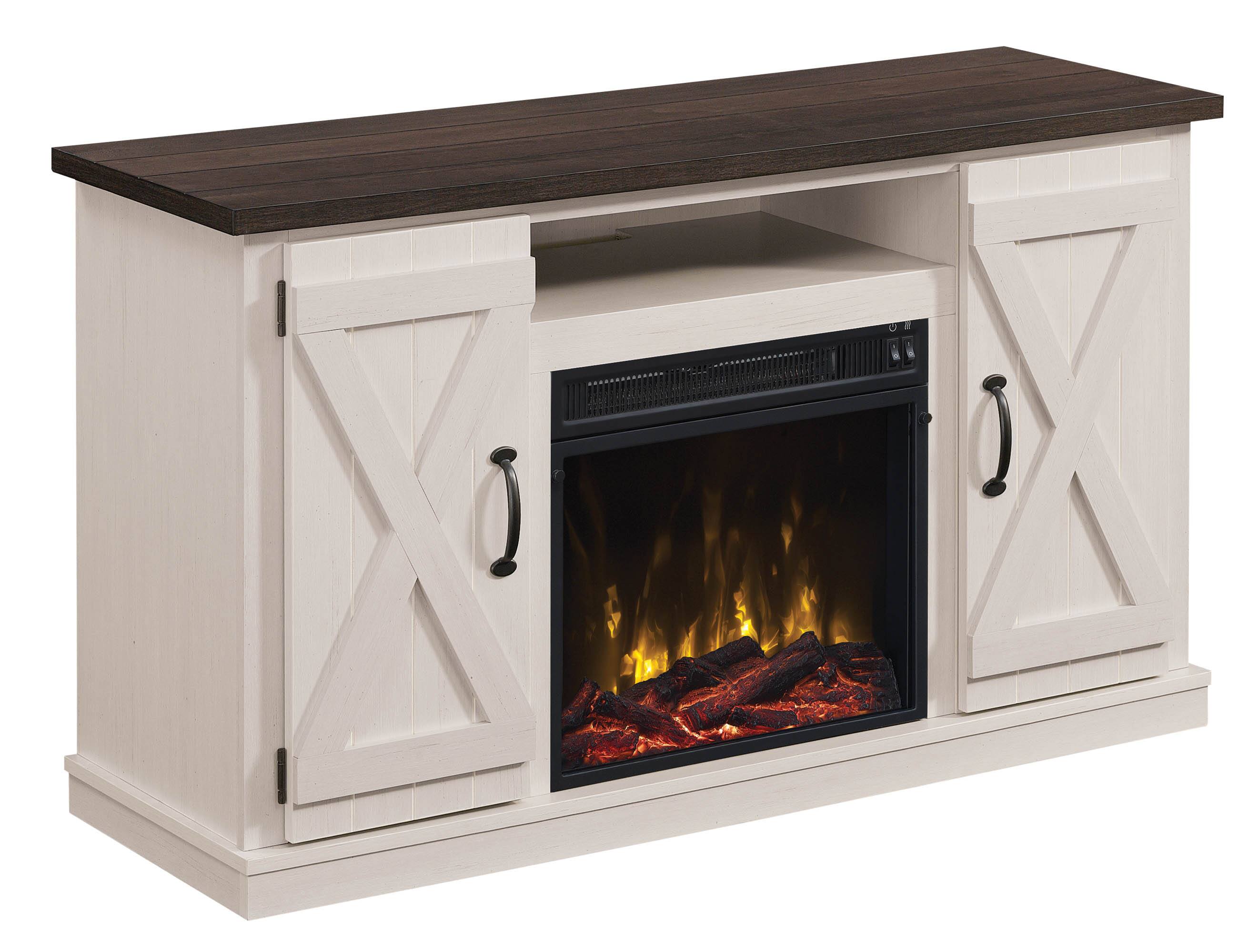 Twinstar home tv stand with electric fireplace store