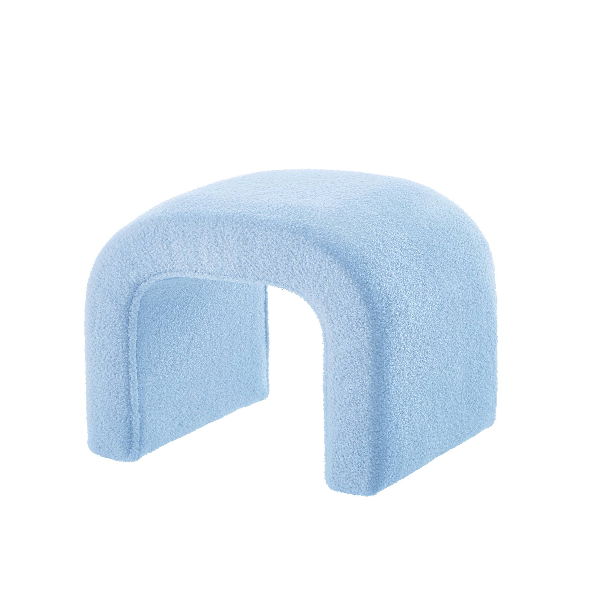 APRILSOUL Set of 3 U Shaped Modern Bench Teddy Ottoman Entryway Bedroom ...