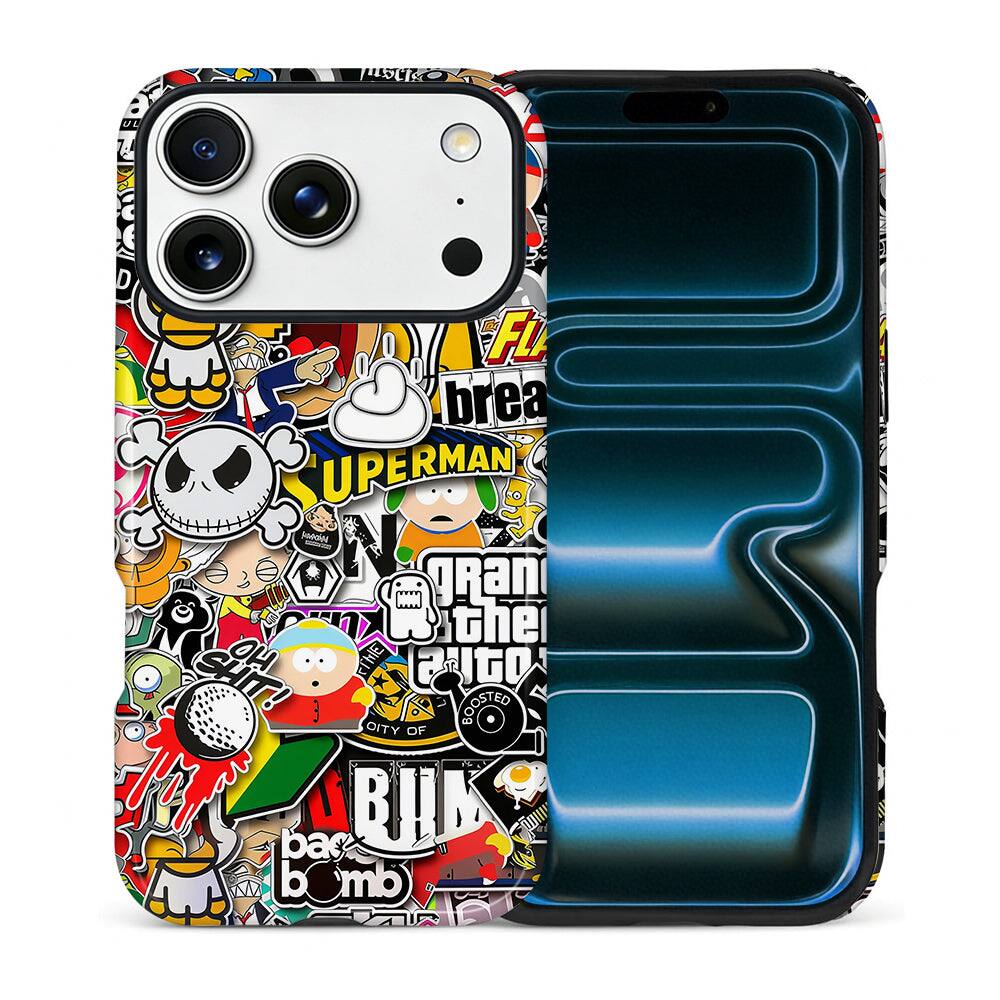 Finnhomy Smartphone Case for iPhone 17 Pro Max Stickers Bomb 2 Design 2 ...