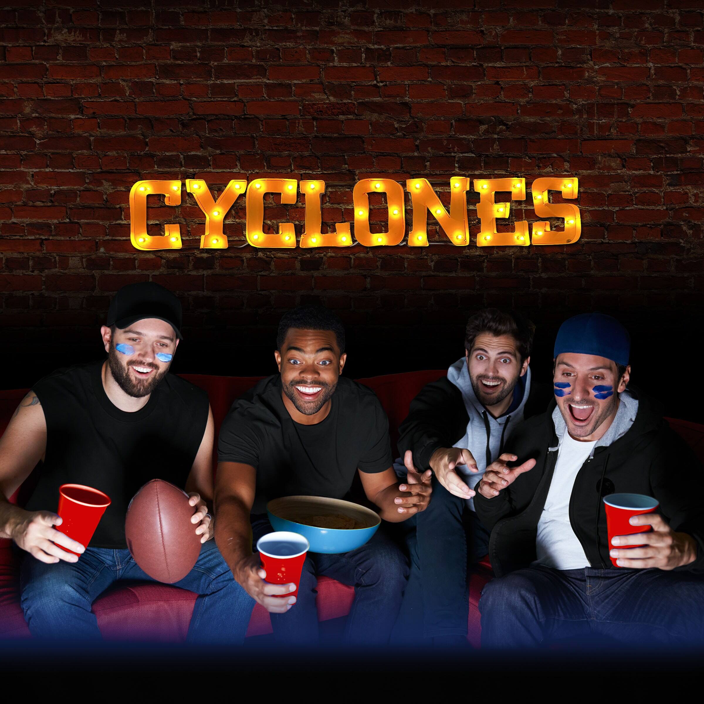 Imperial Iowa State Cyclones Logo Lighted Recycled Metal Sign ...