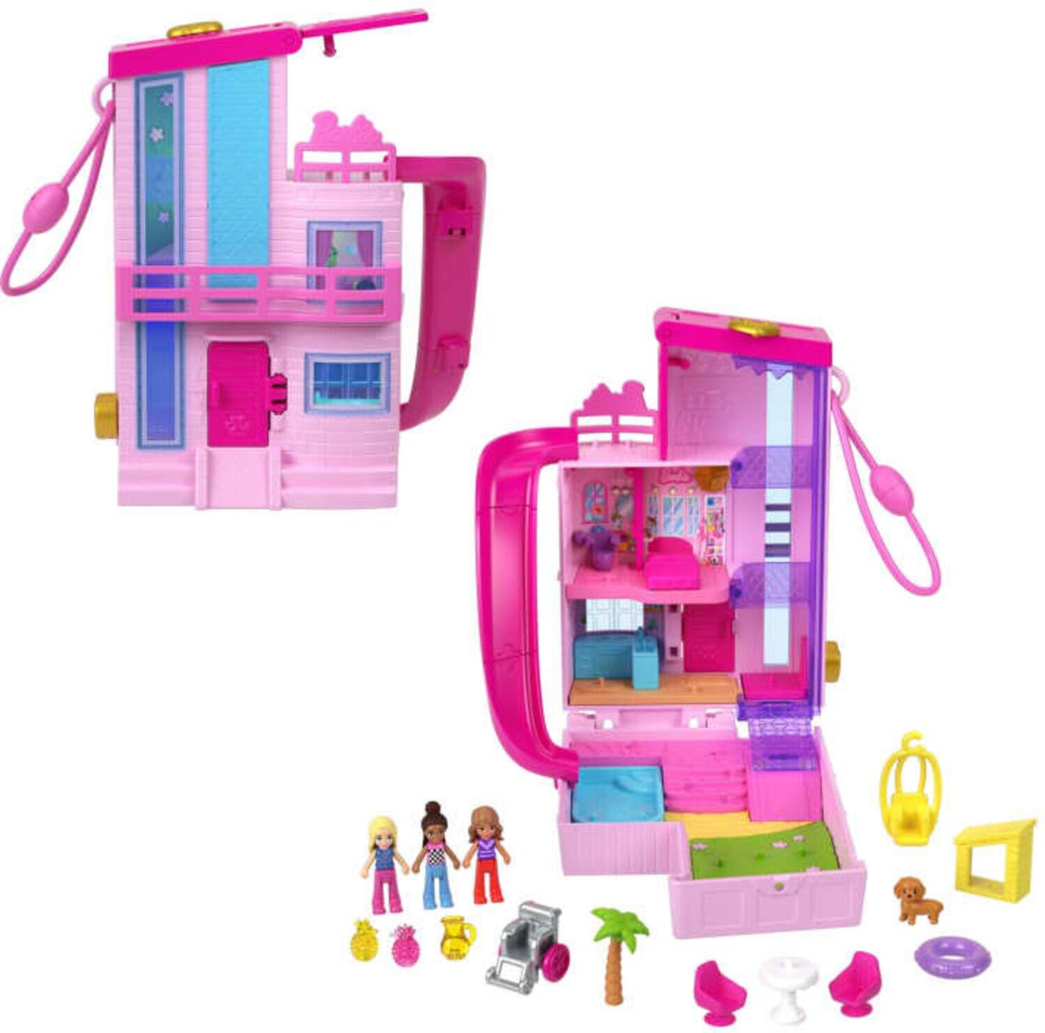 Mattel Polly Pocket Barbie Compact Playset Collectibles Multicolor ...