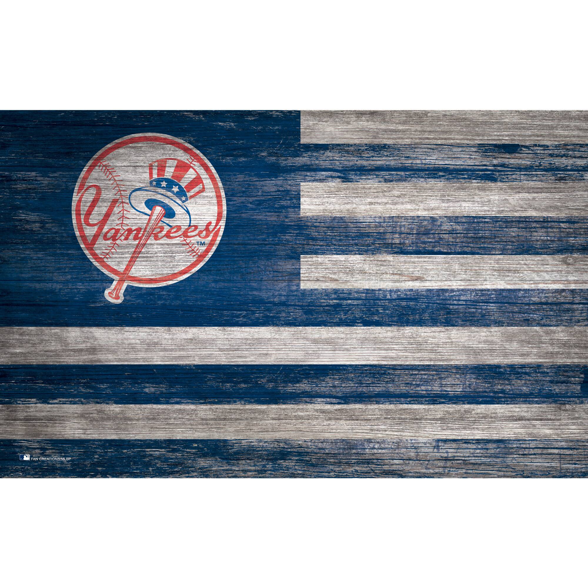 Fan Creations New York Yankees 11'' x 19'' Distressed Flag Sign ...