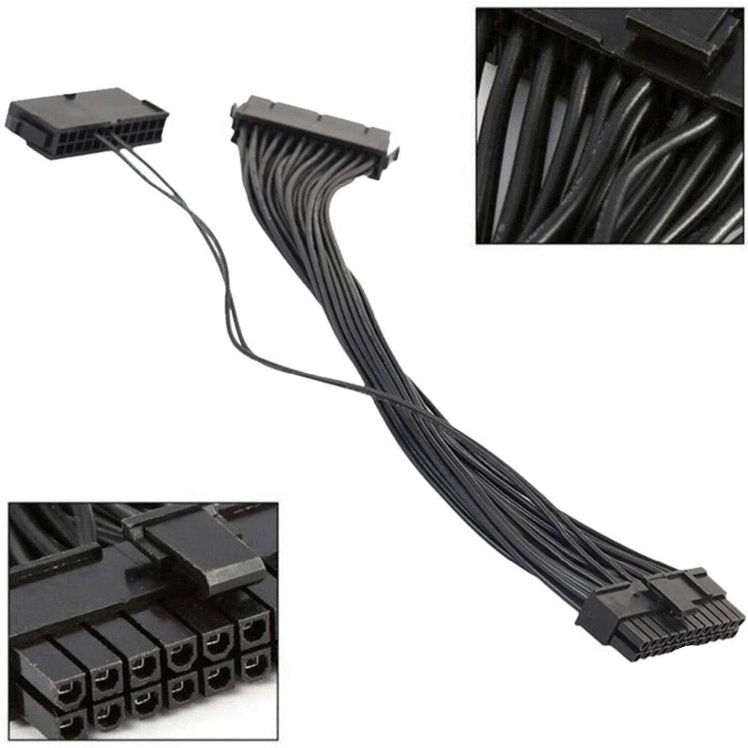 Stock Preferred 3 Pack Dual PSU 24 Pin ATX Motherboard Adapter ...