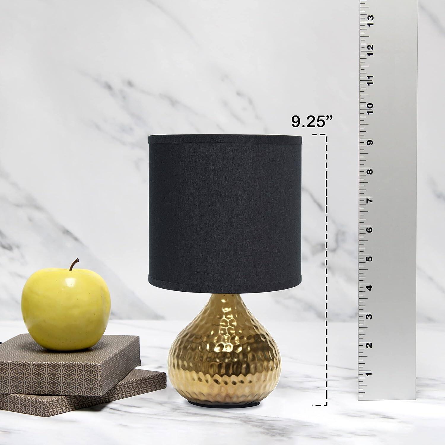 Stamp n Camp Simple Designs LT2073 GDB Hammered Texture Drip Table Lamp ...