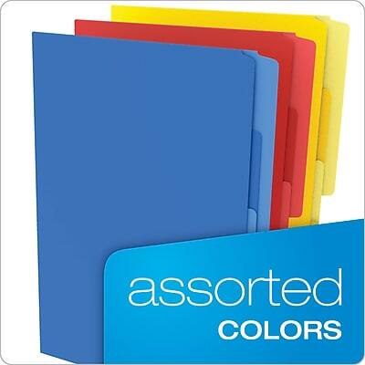 Pendaflex Recycled File Folder, 1/3 Cut Tab, Assorted, Letter Size, 24 ...