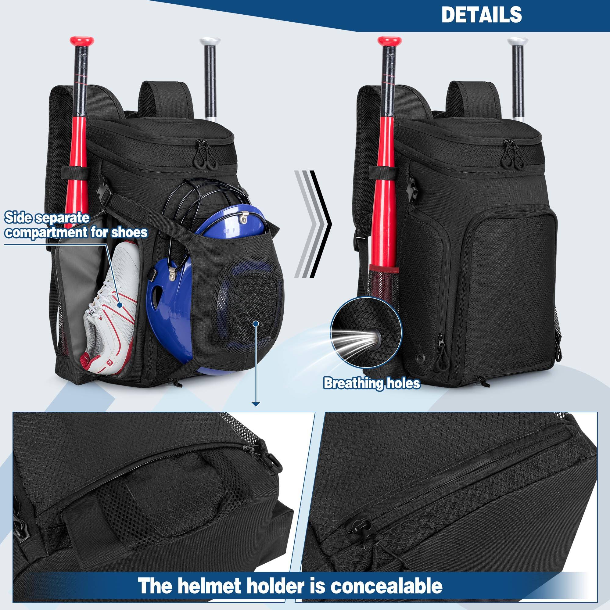 Cozy Serene Baseball Bag For Adult And Backpack Softball With Holder ...