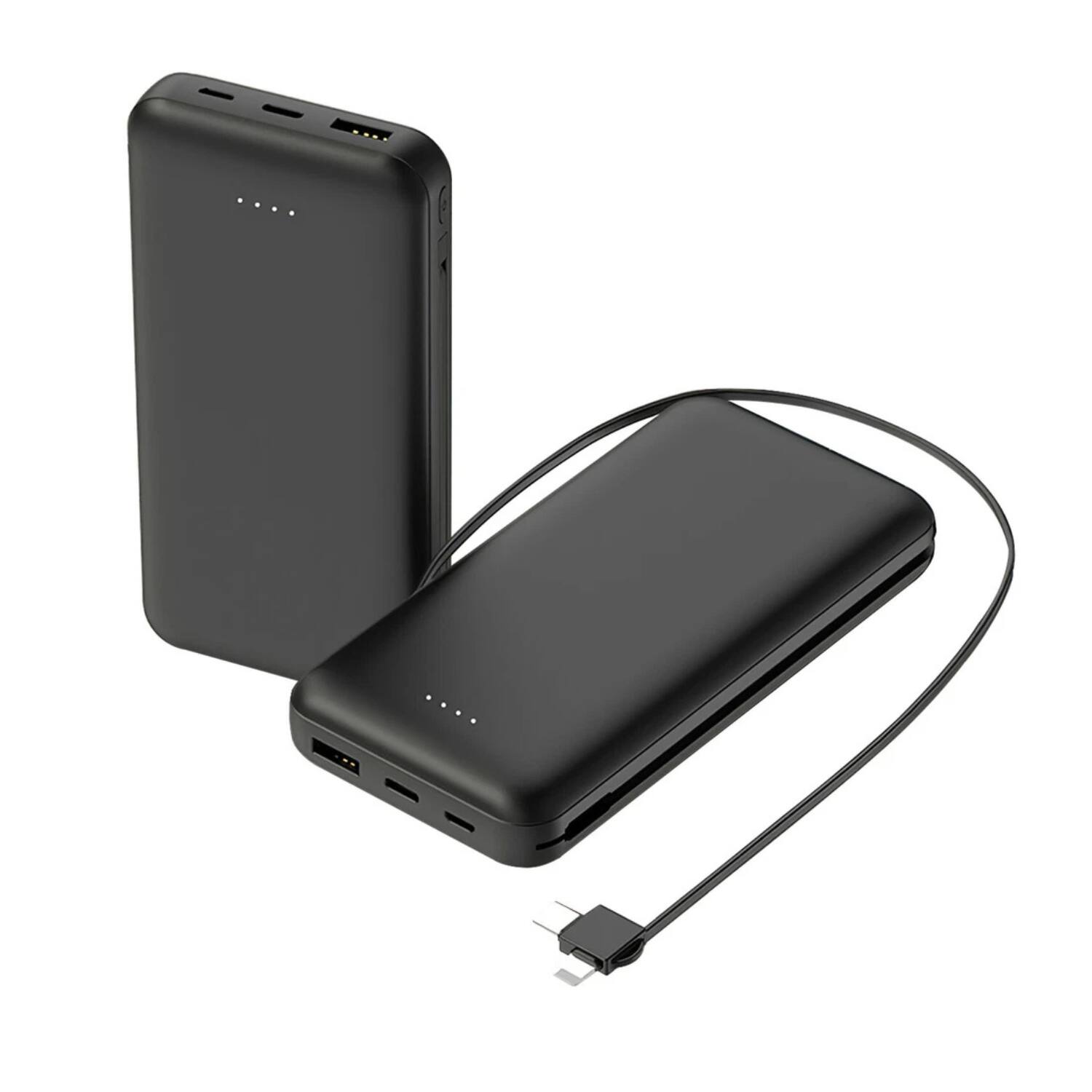 Home Collection 10000mAh Portable Power Bank with Built in LT & Type C ...