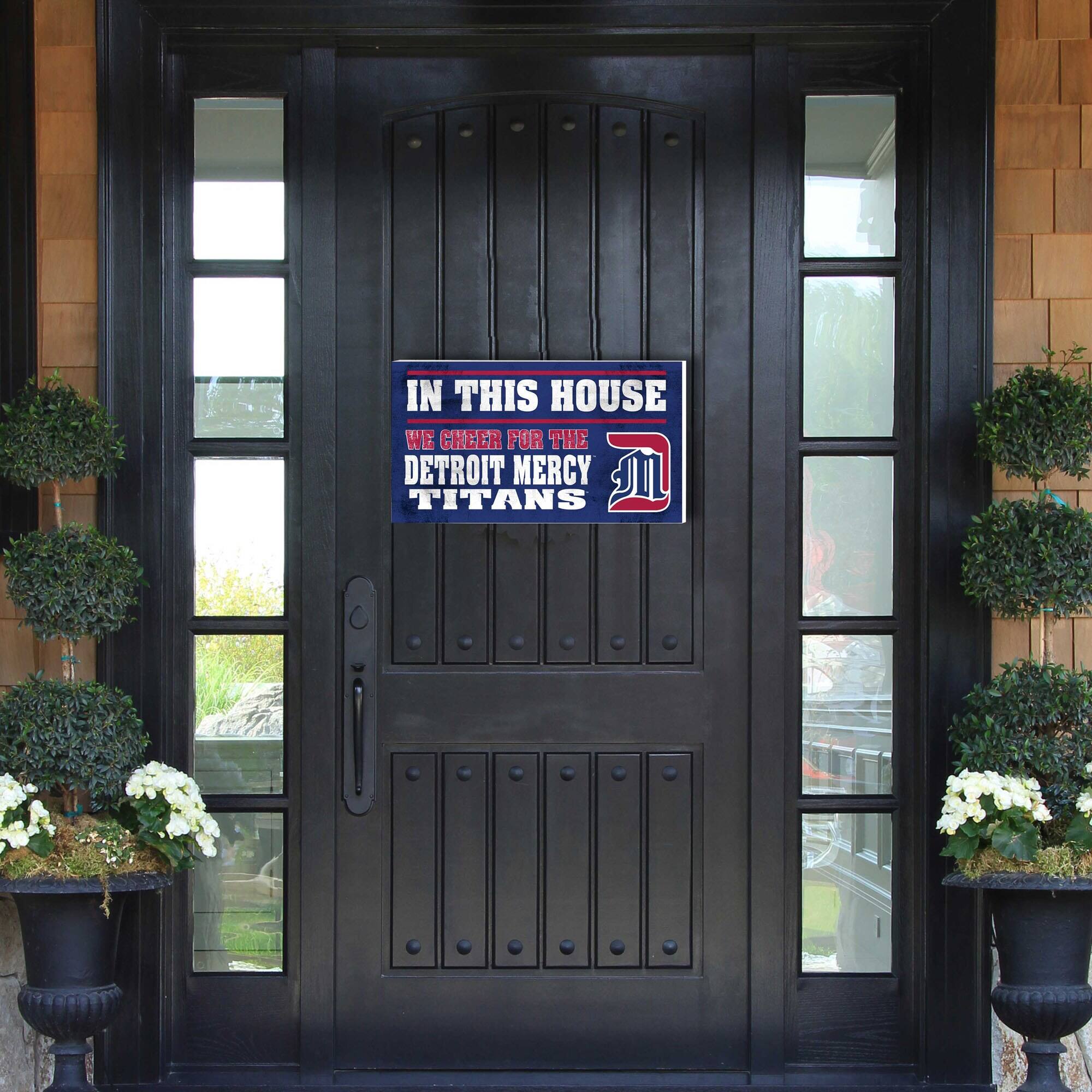 Jardine Detroit Mercy Titans 11" x 20" Indoor/Outdoor In This House ...