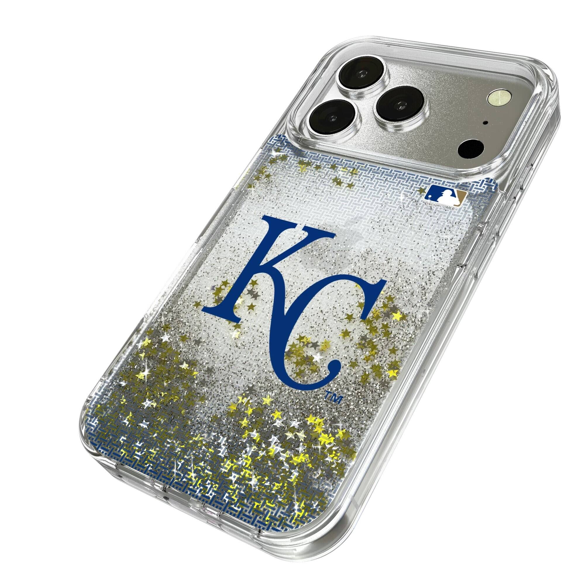 Keyscaper MLB Kansas City Royals Linen Logo iPhone Glitter Case 14 Pro ...