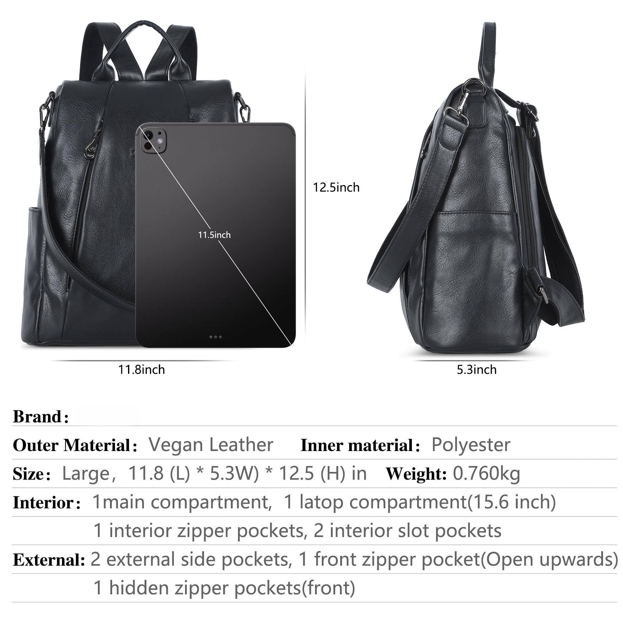 Cozy Serene Backpack Purse For Women Medium Anti theft Backpacks Purses ...